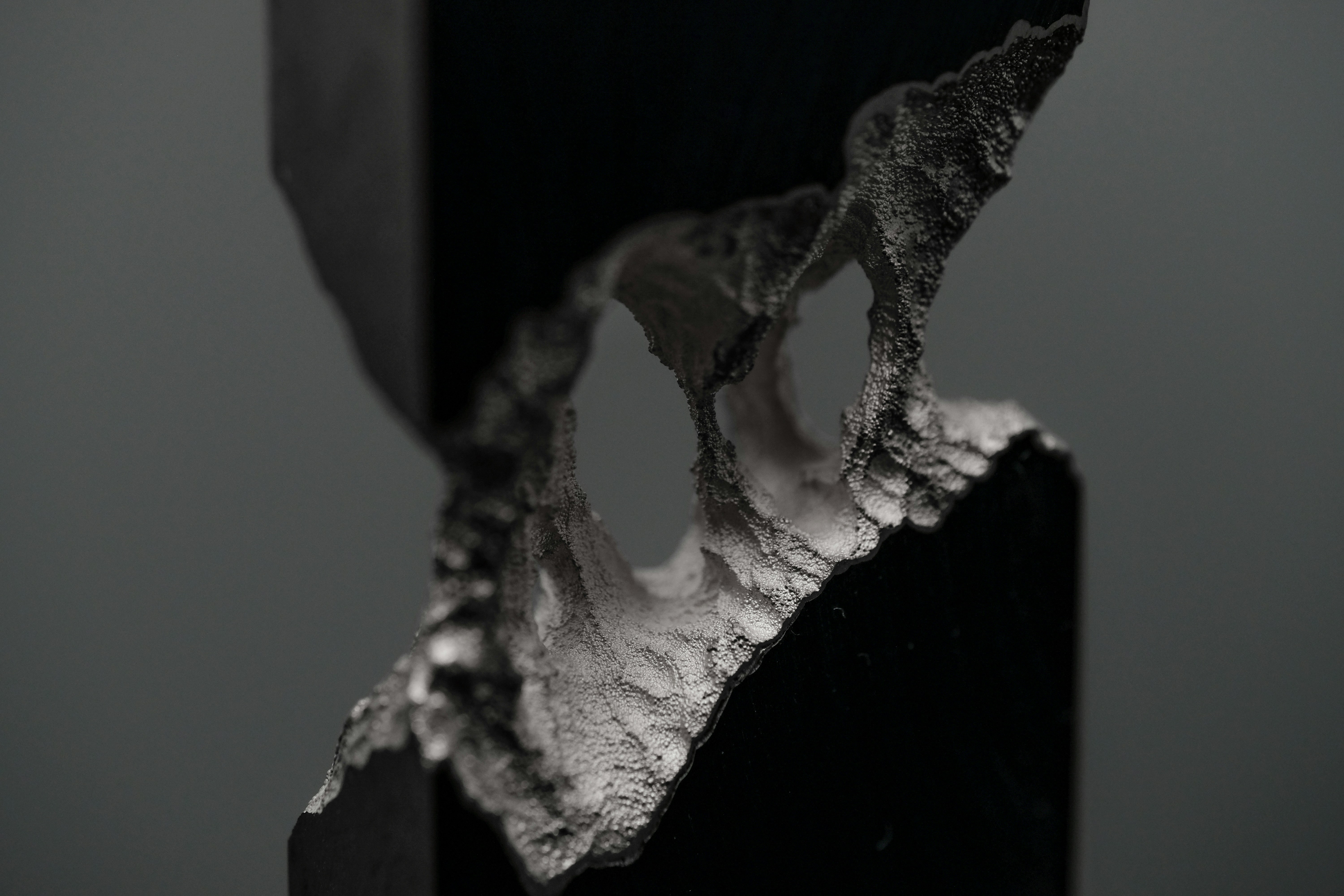 Fractured Shadow: A Close-Cut of Charred Geometry