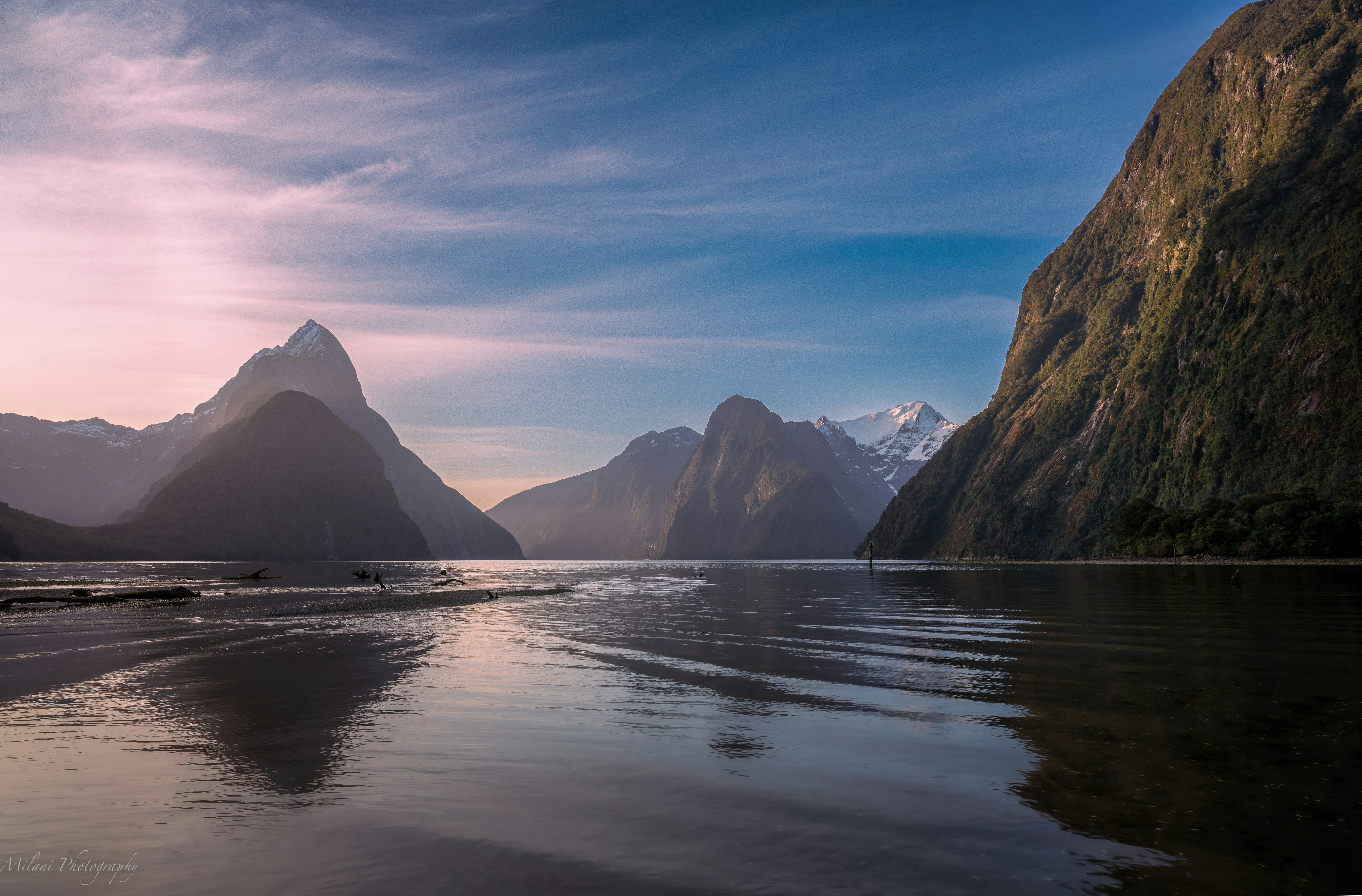 Valley Fjord at Quiet Dusk