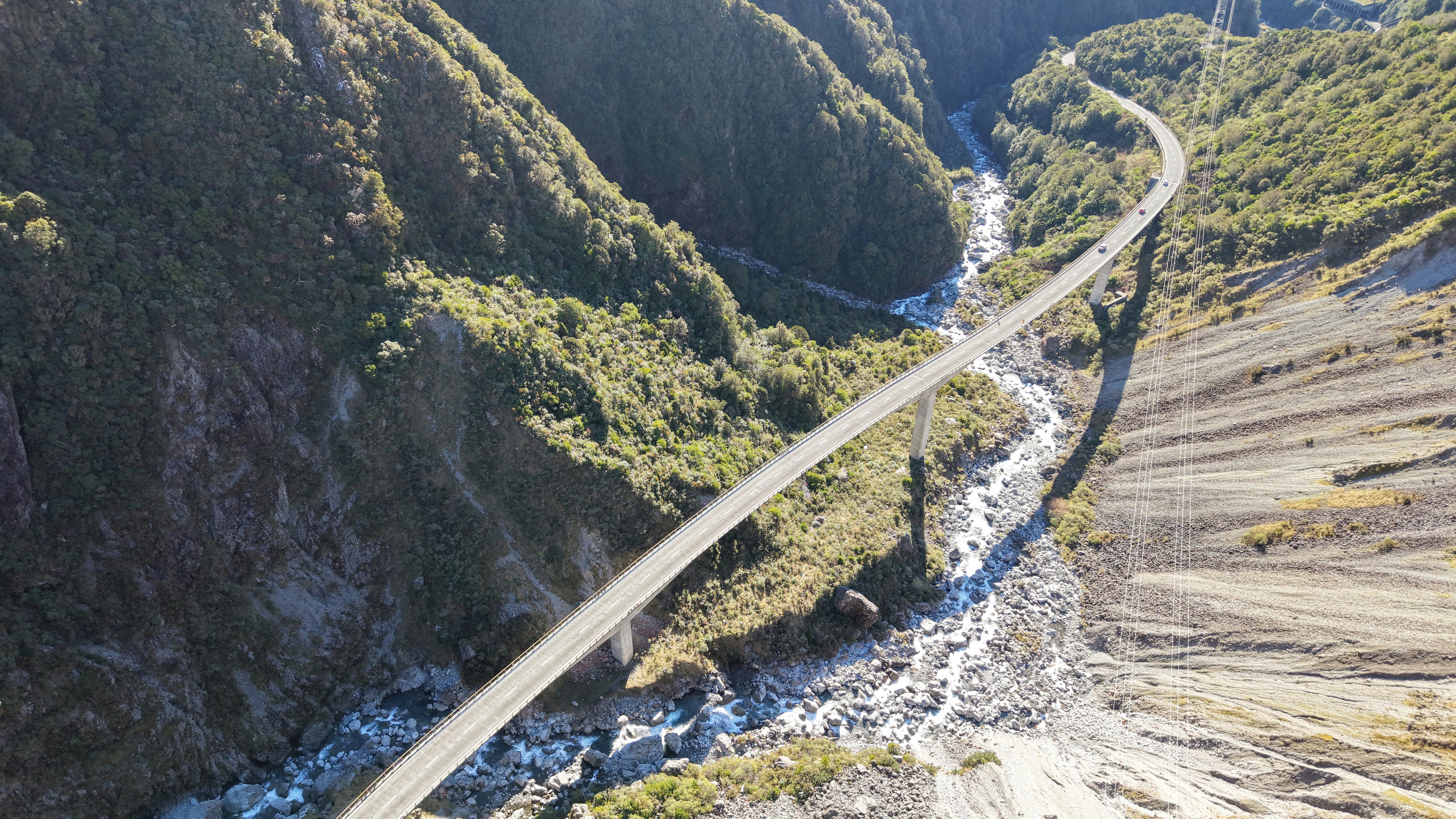 Bridge Ribbon over a Carved Canyon