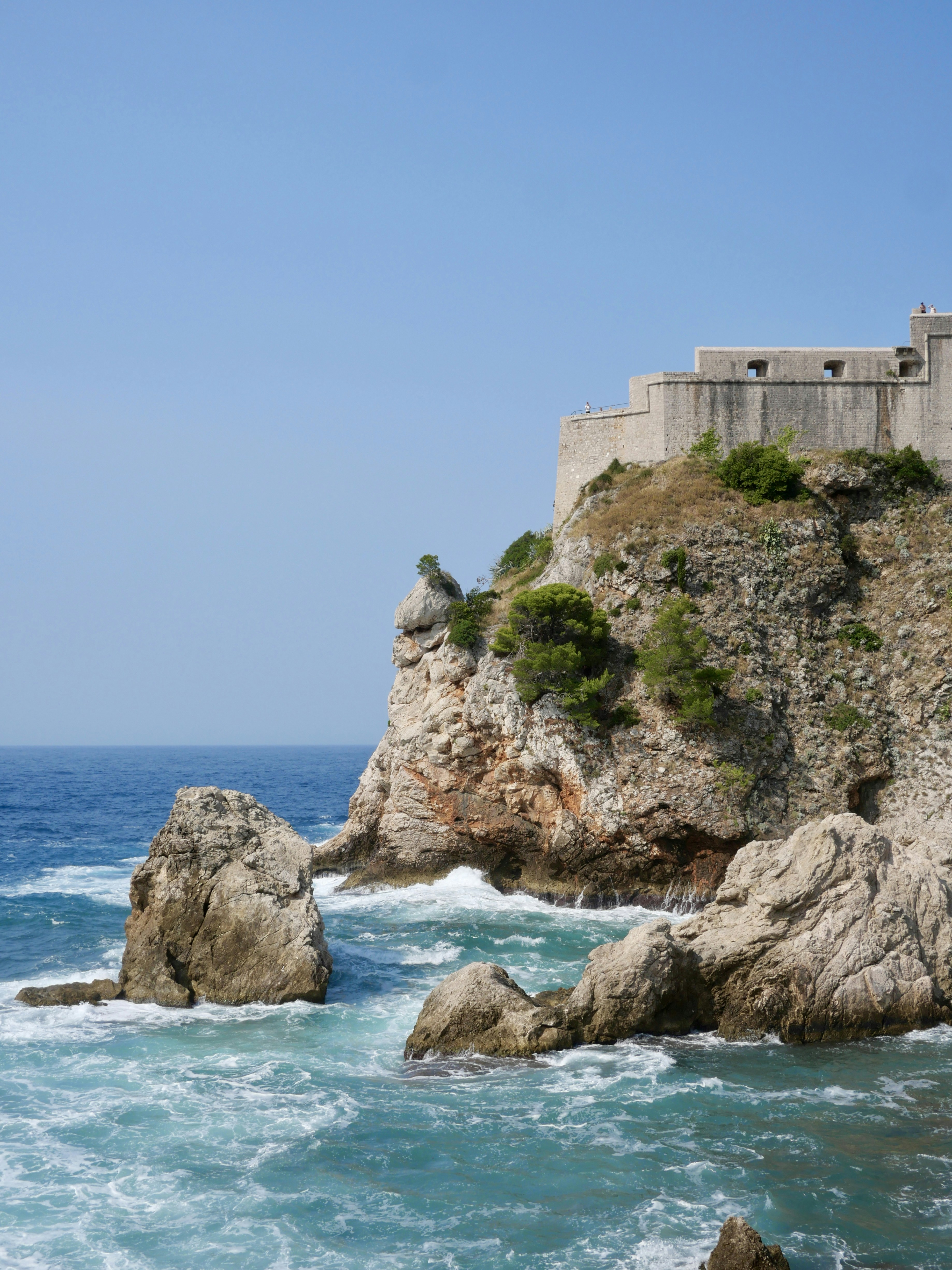 Cliffside Fortress gazing over a restless sea