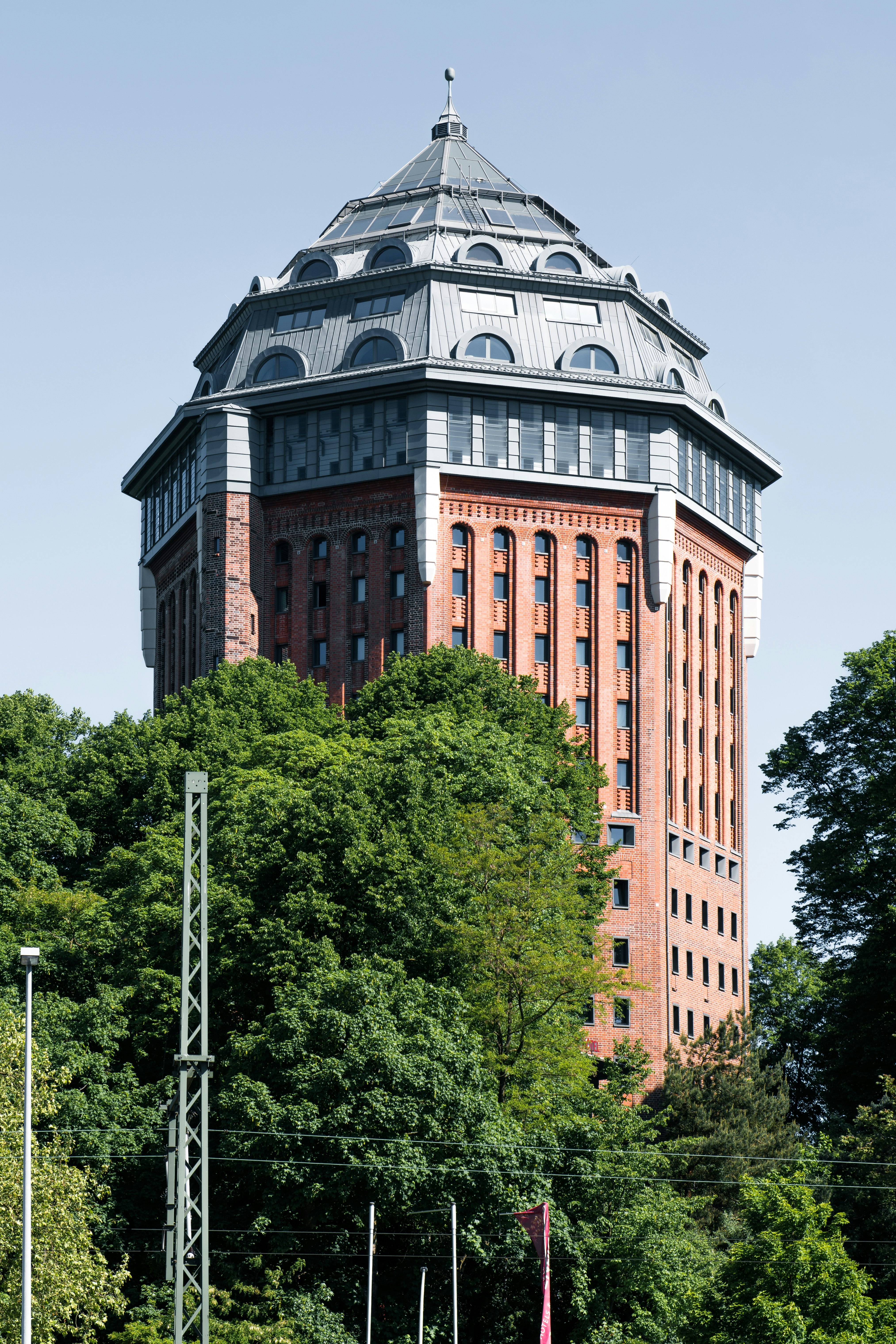 The Octagonal Roof: A Brick Tower Reaching for the Sky