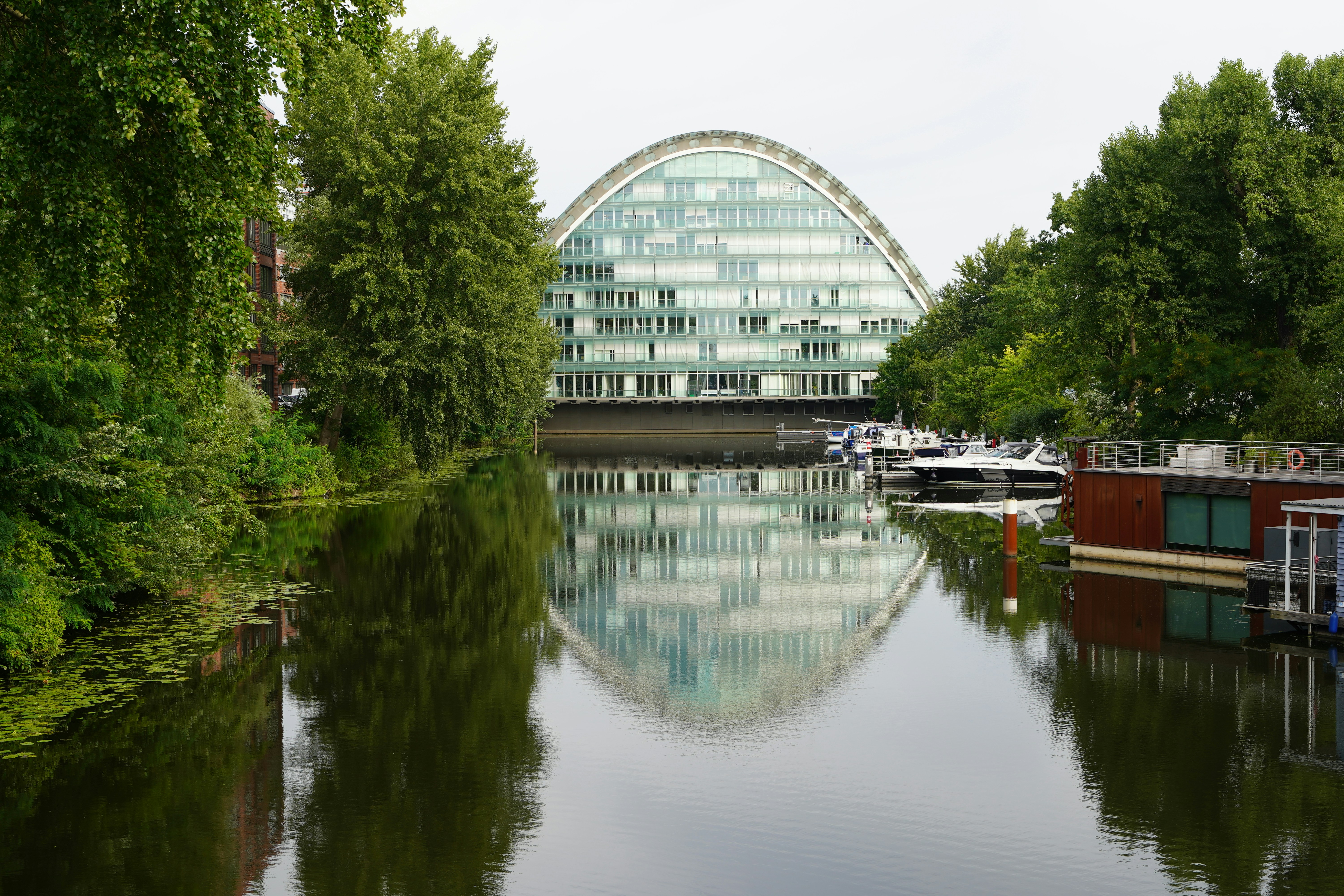 Bridge of Glass and Water: A Quiet City Wake by the River