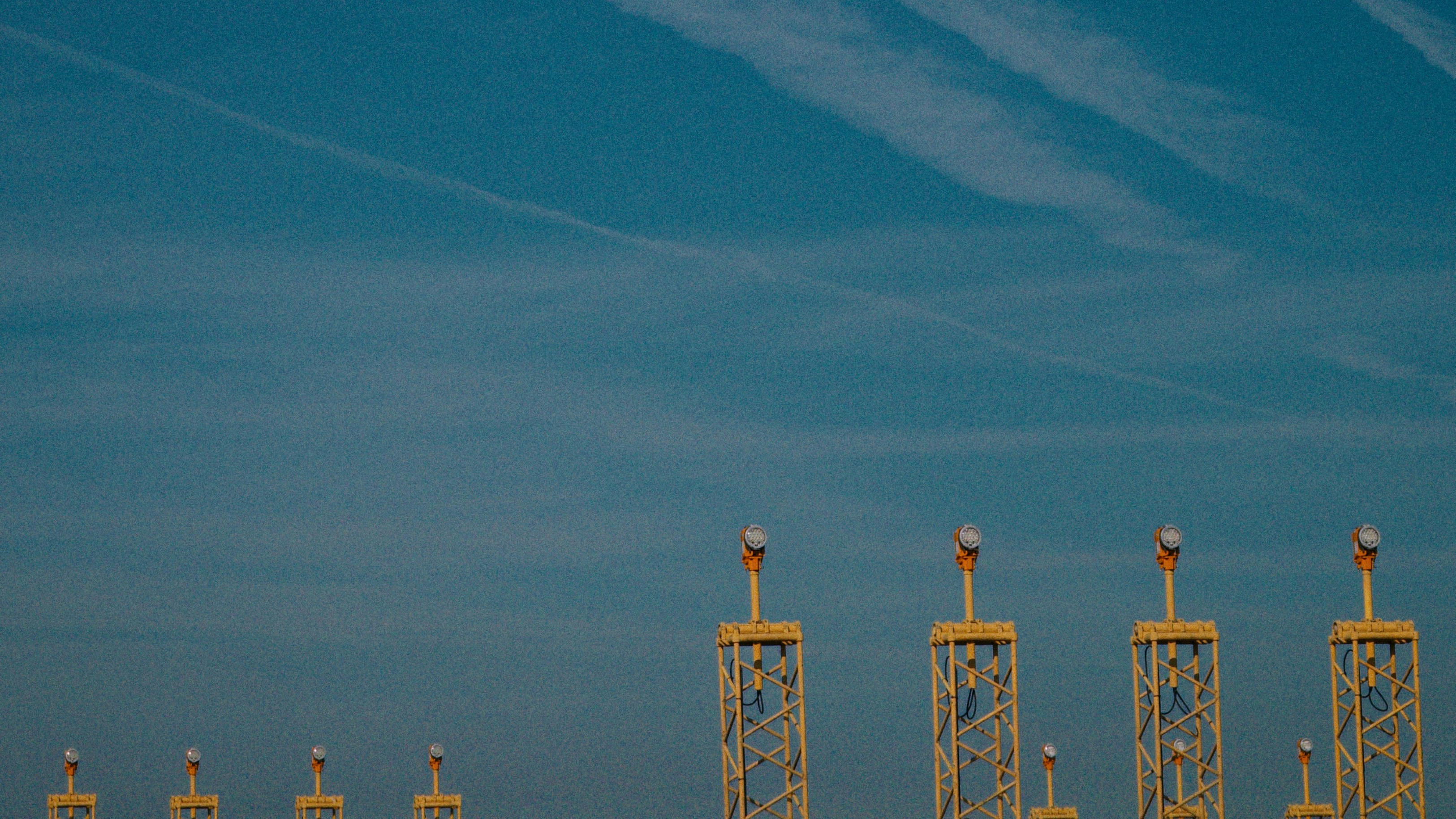 Towering Latch Points under a Wide Blue Sky
