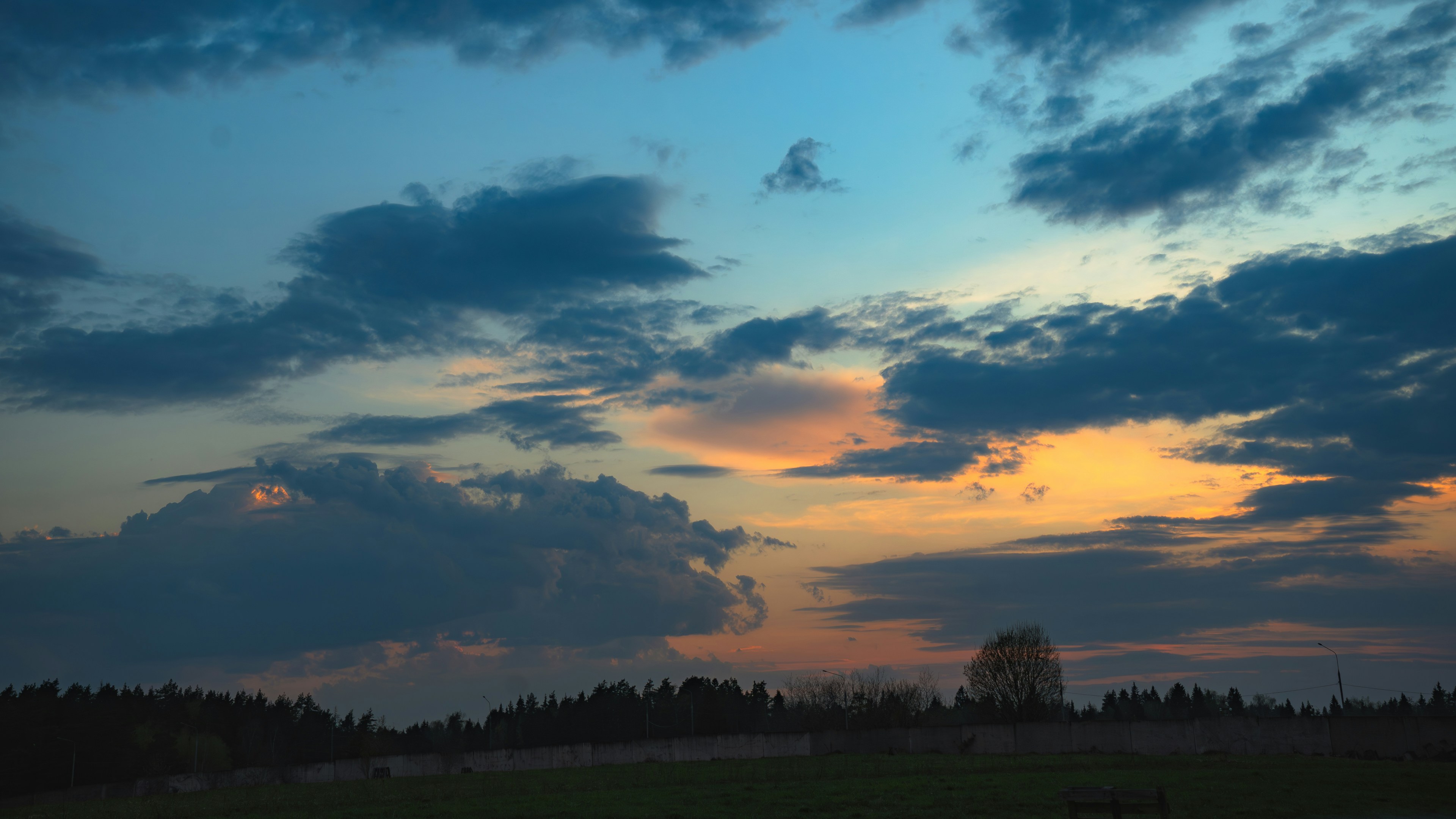 Golden Hour Over Quiet Fields