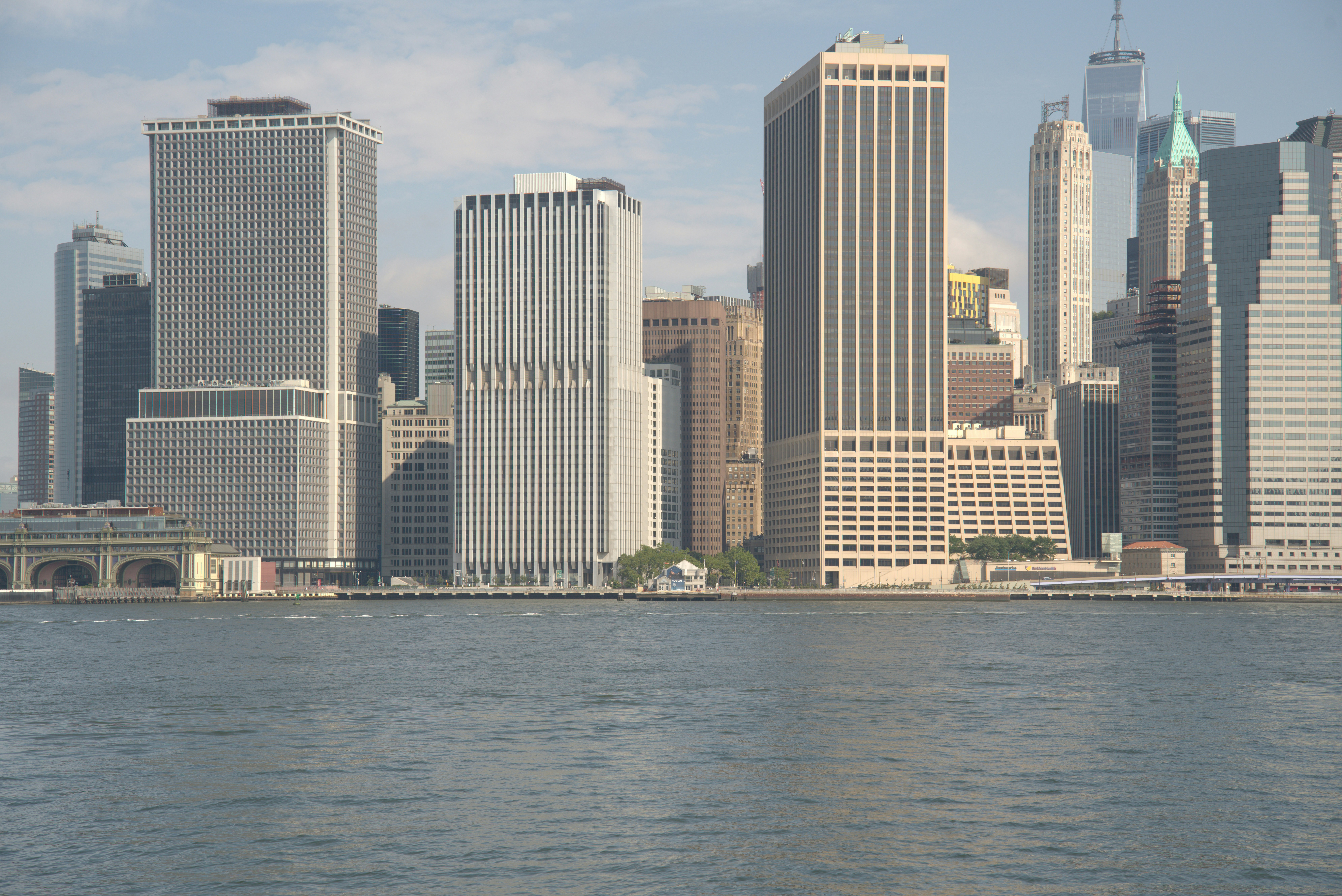 Urban Seaboard Silhouette: Downtown Skyline at Dusk