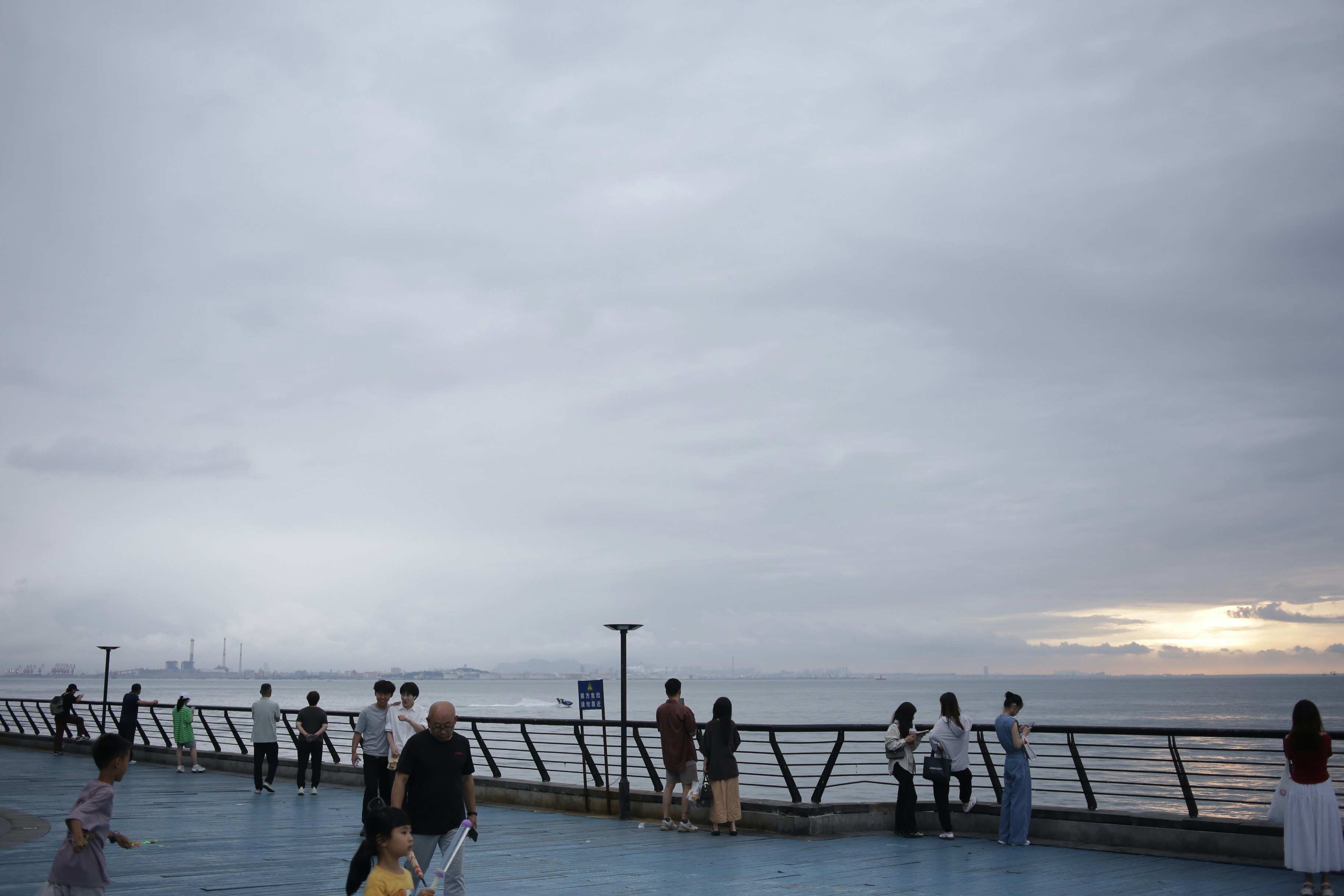Evening Promenade Over the Harbor