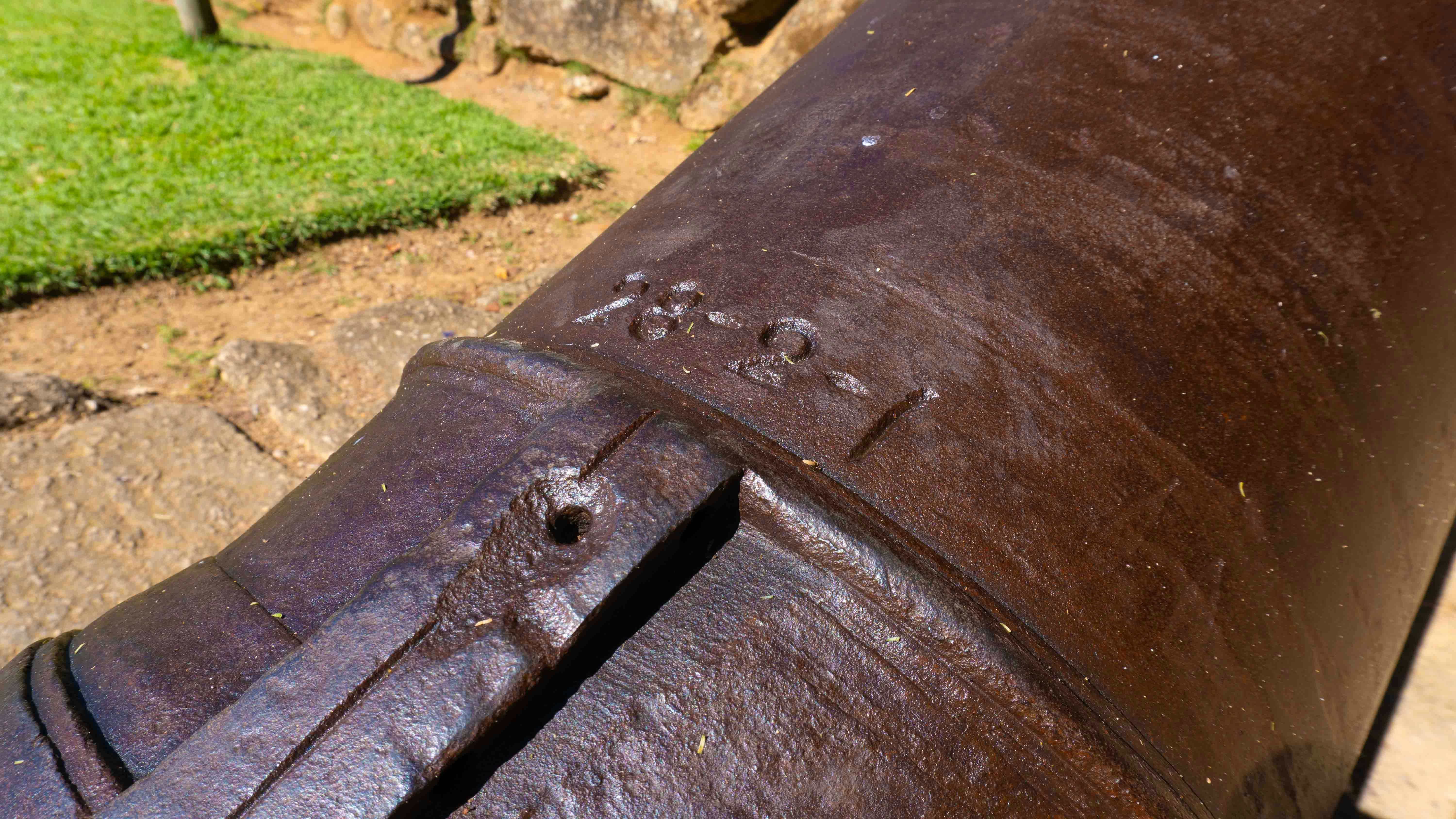 Rusted Cannon Barrel in Bright Park