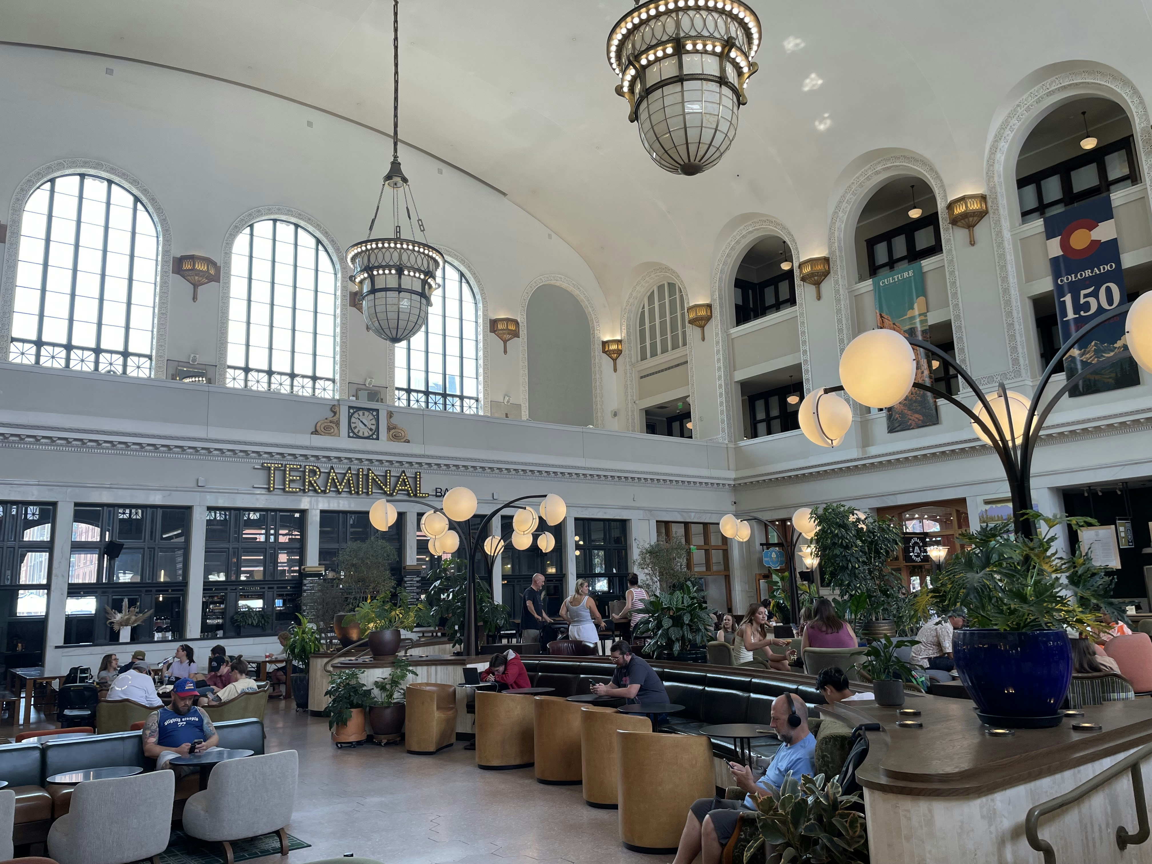 Grand Atrium at a Colonial-Style Terminal