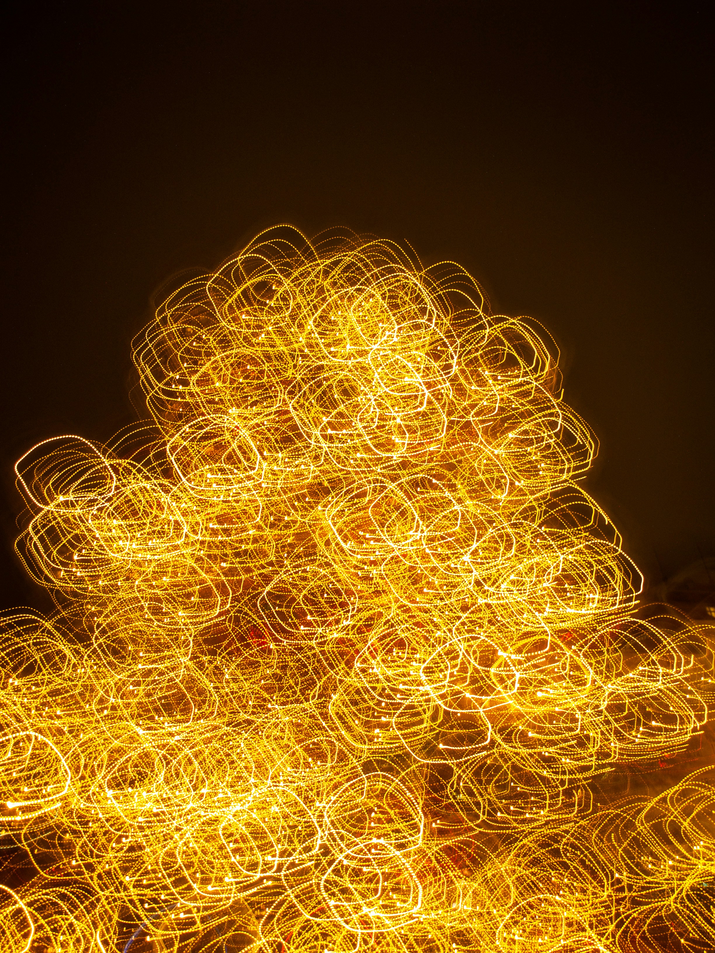 Twin Lanterns in Motion: Golden Orbits Against Night