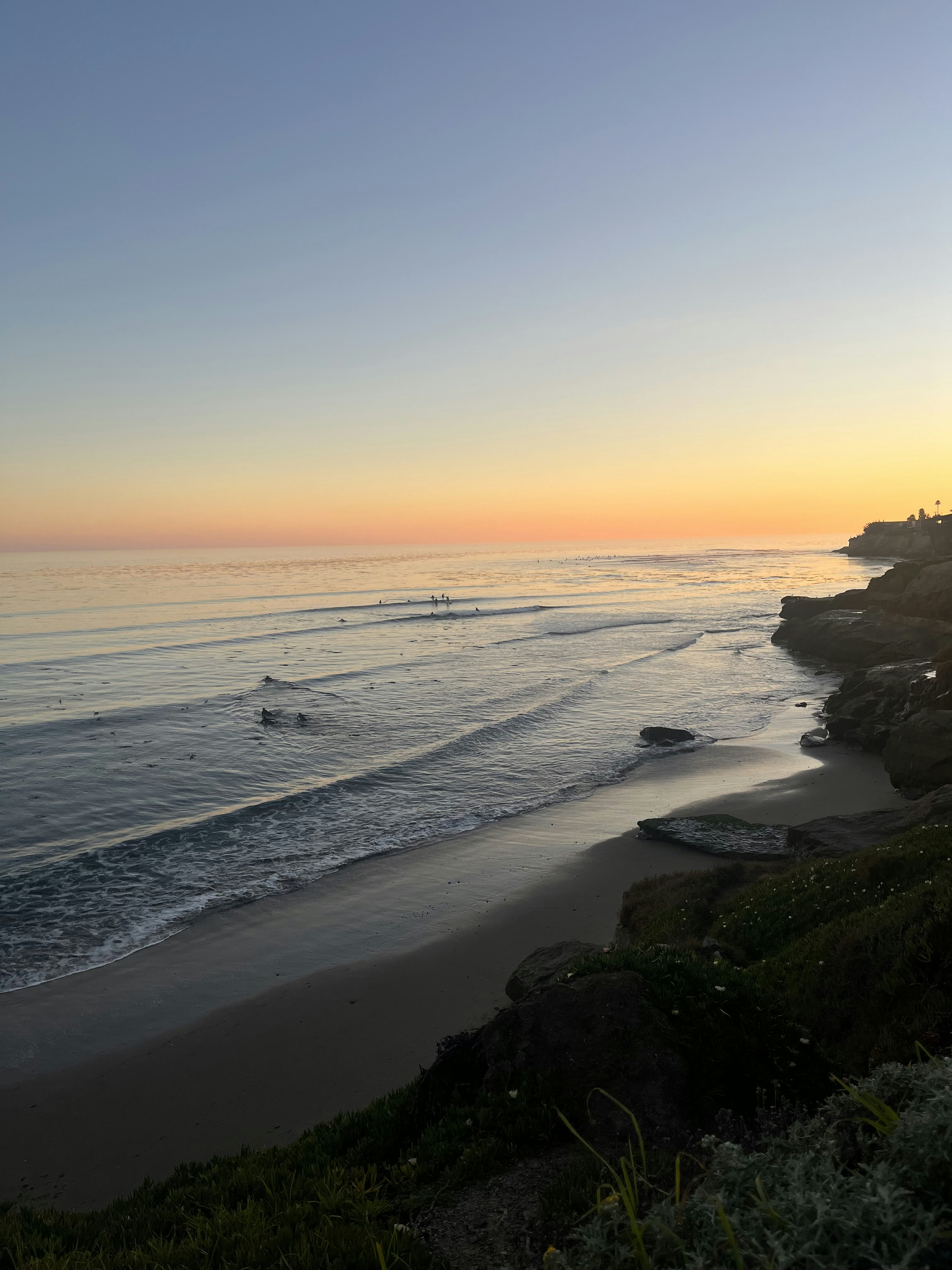 Sunset Whispers over a Quiet Shore