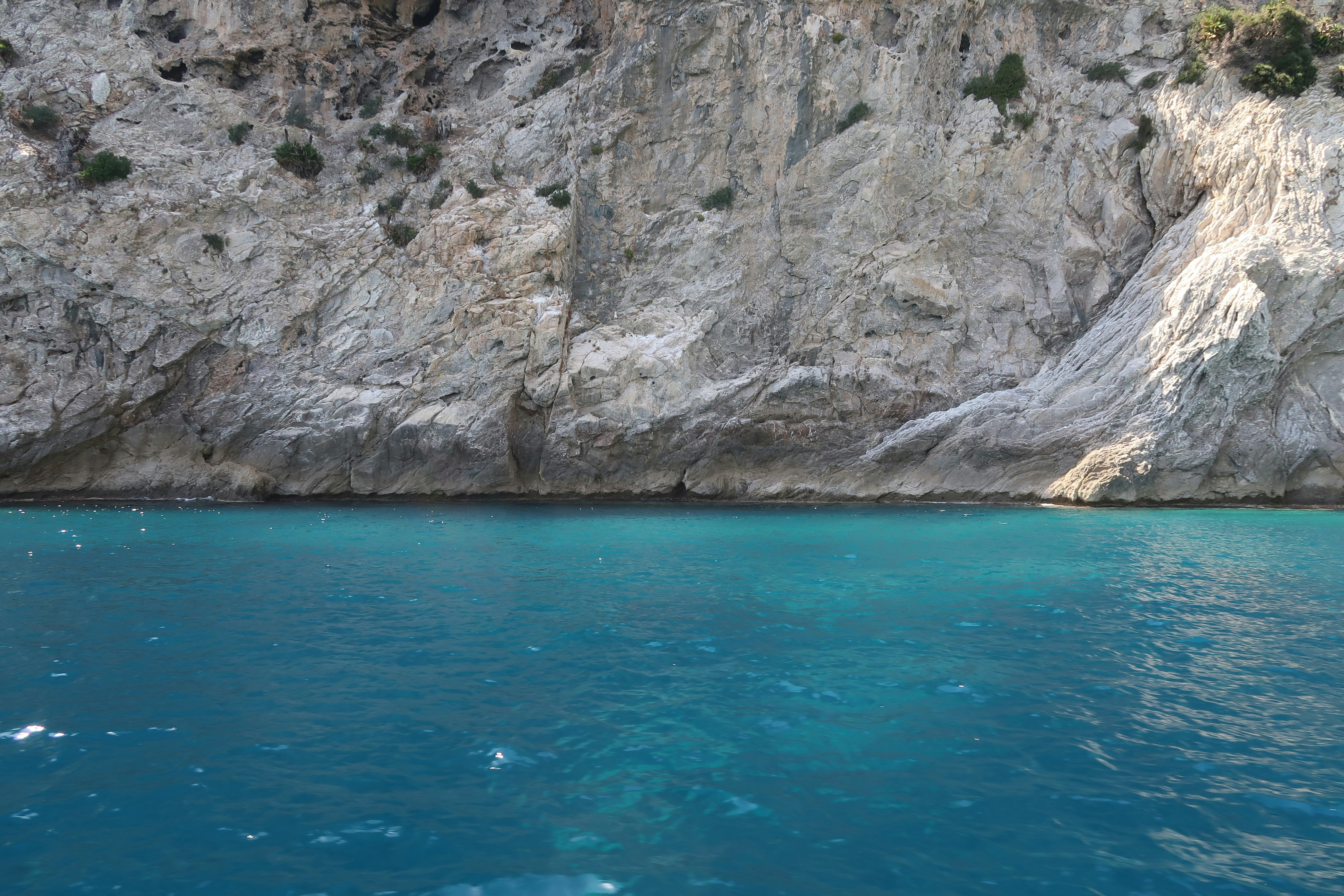 Azure Cliff Edge Over Quiet Caribbean