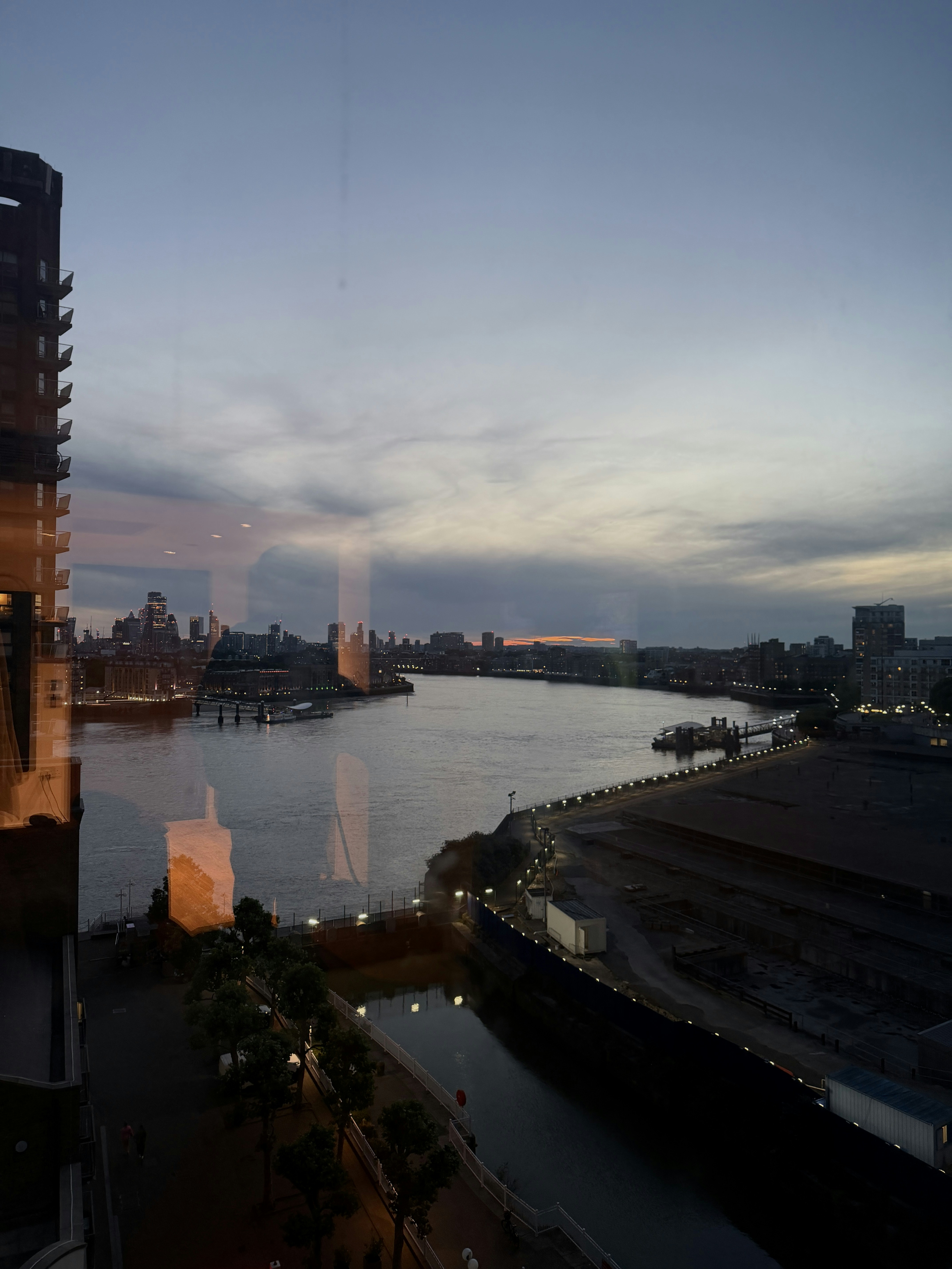 Sunset Over the City Canal