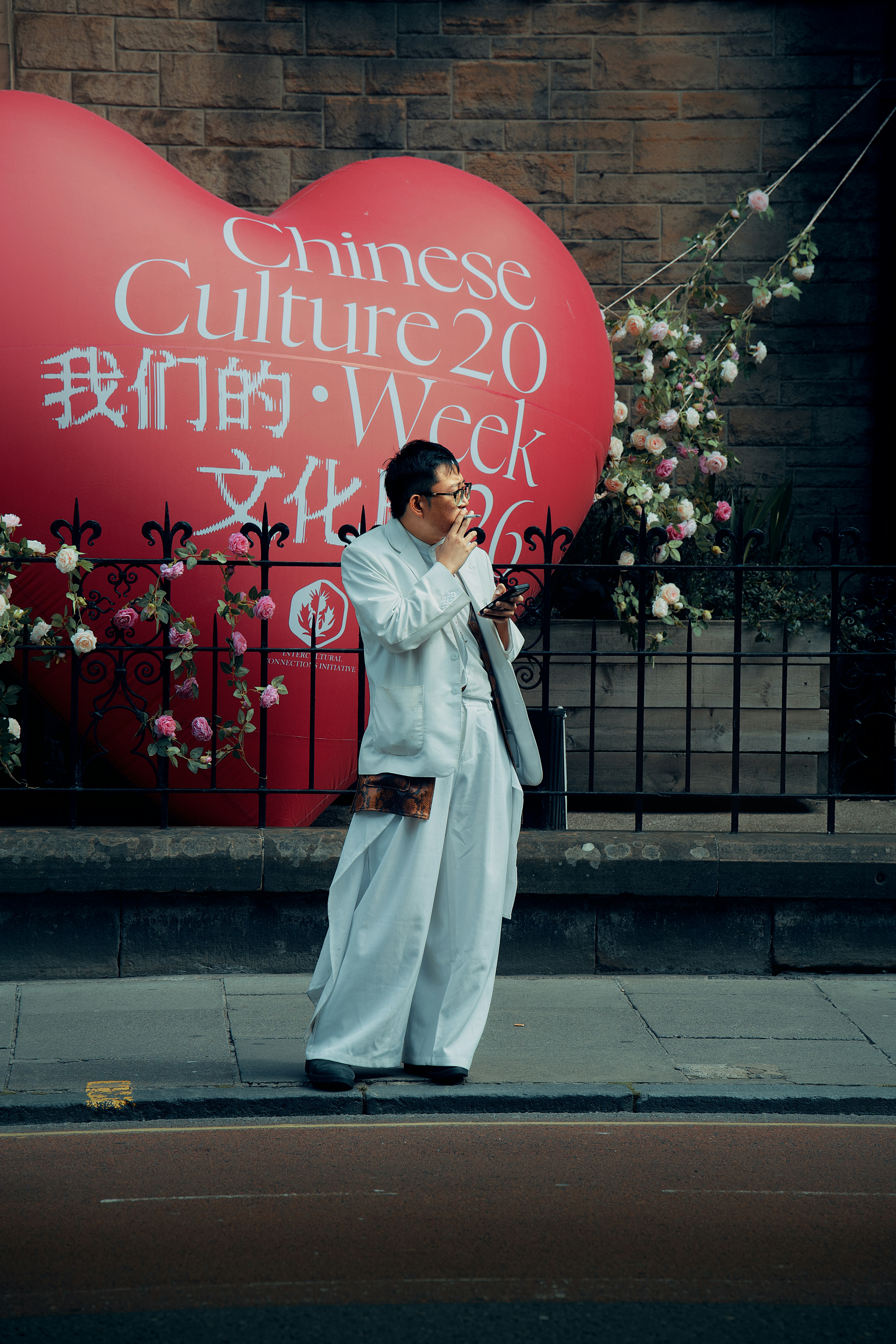 Aside from the Heart: A Silent Stagehand in White