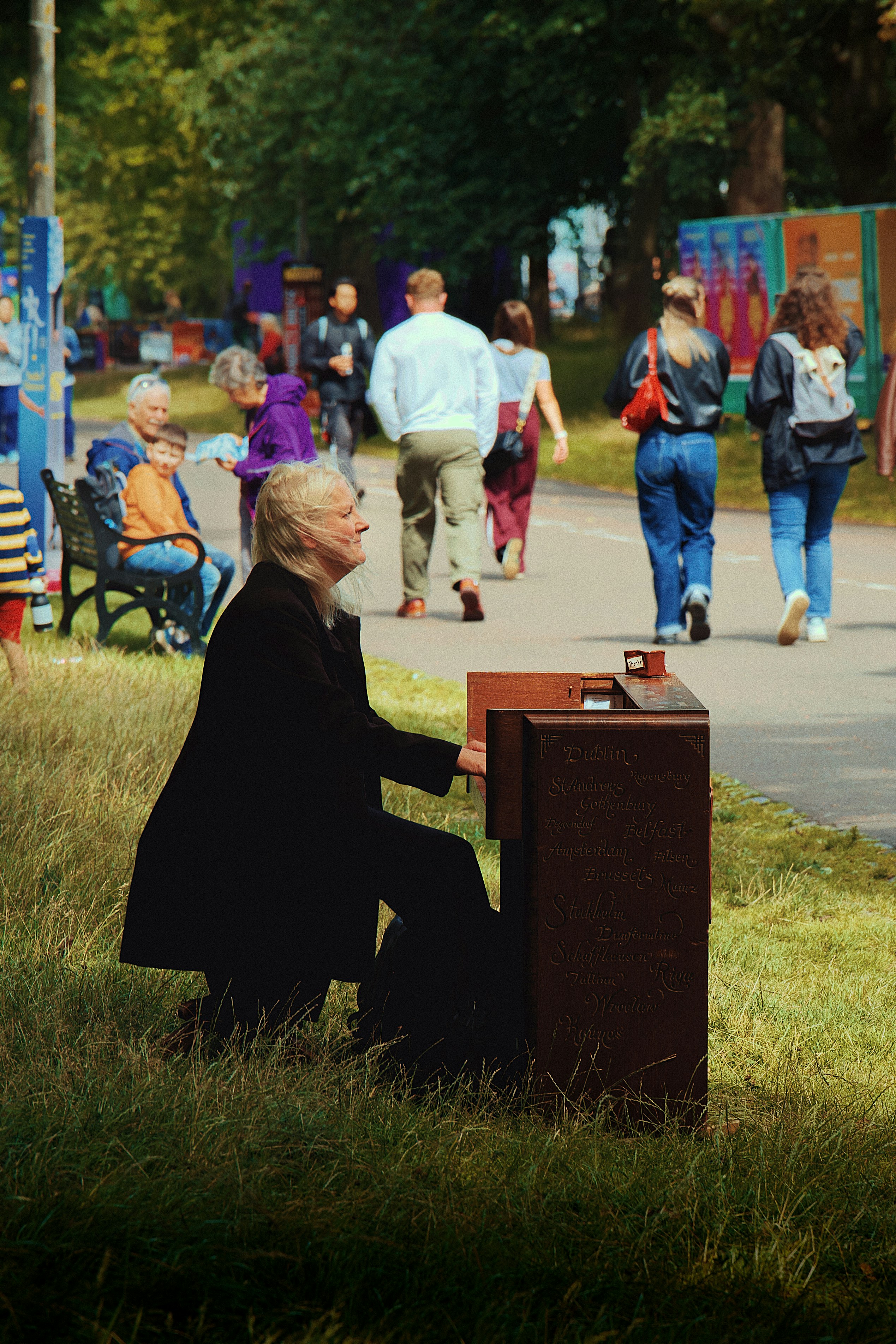 Lonely Melodies at the Park Piano
