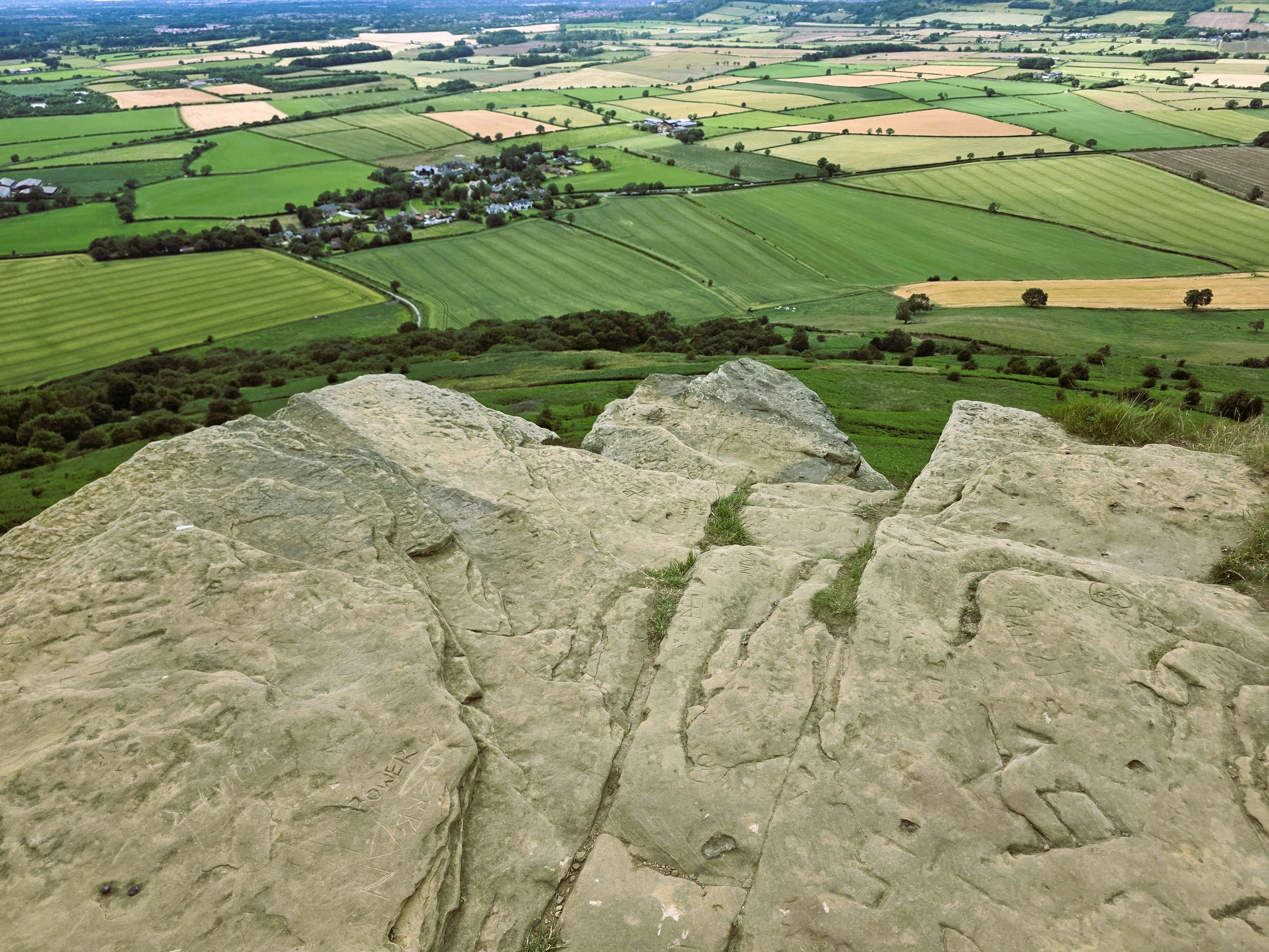 Stone Ridge Over Green Patchwork