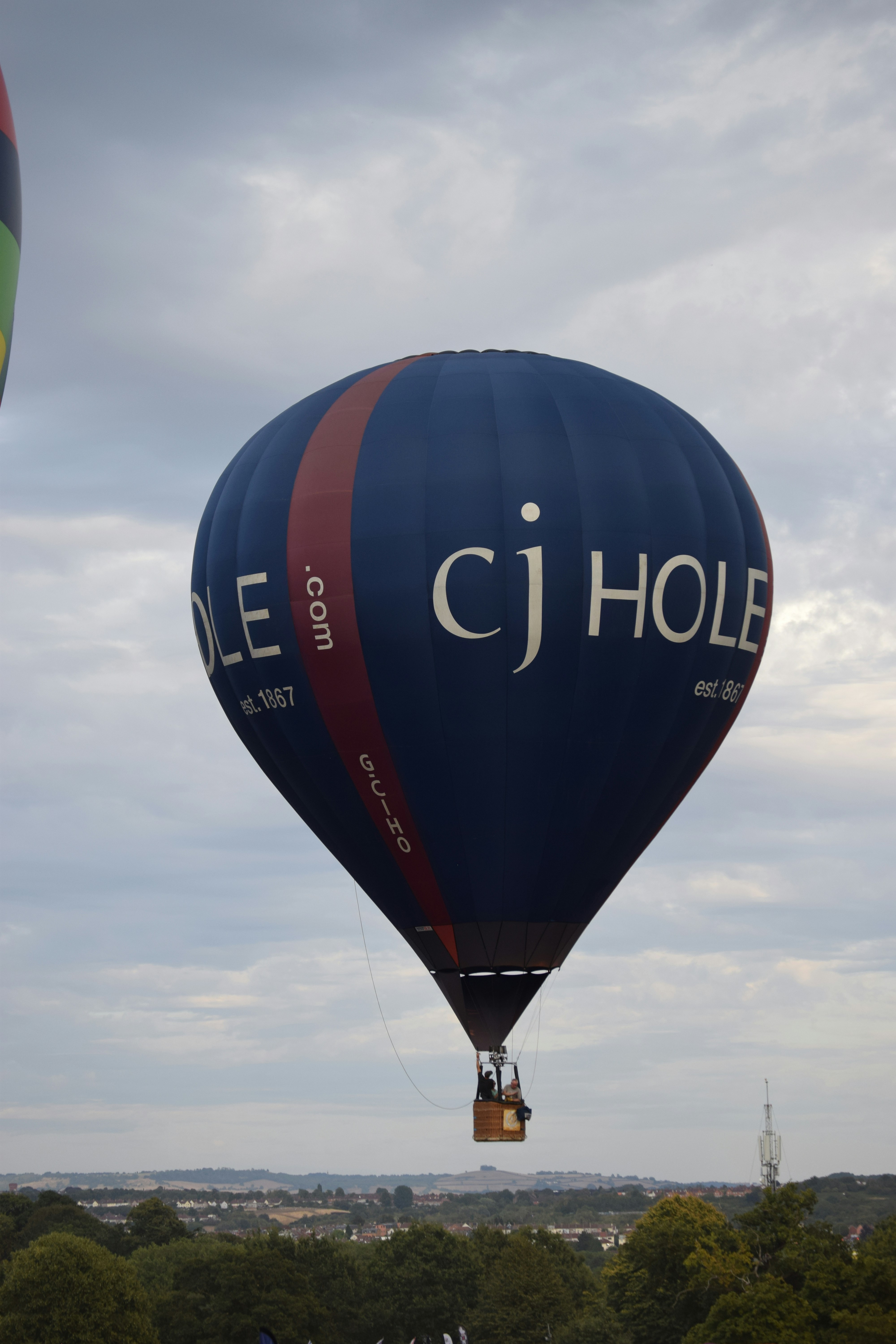 Giant Blue Balloon Overfields: CJ Hole at Dawn