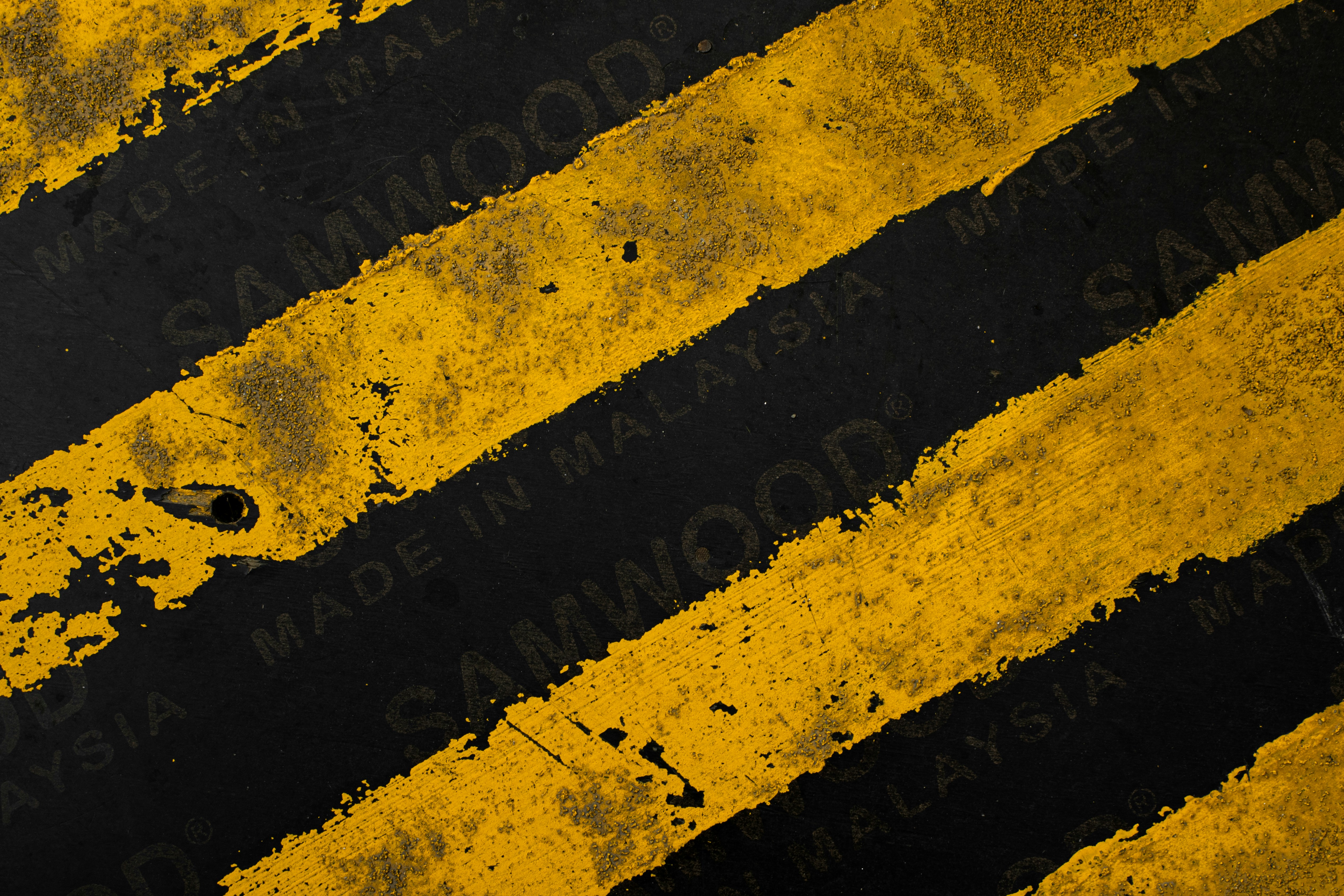 Diagonal Stripes of Industrial Warning