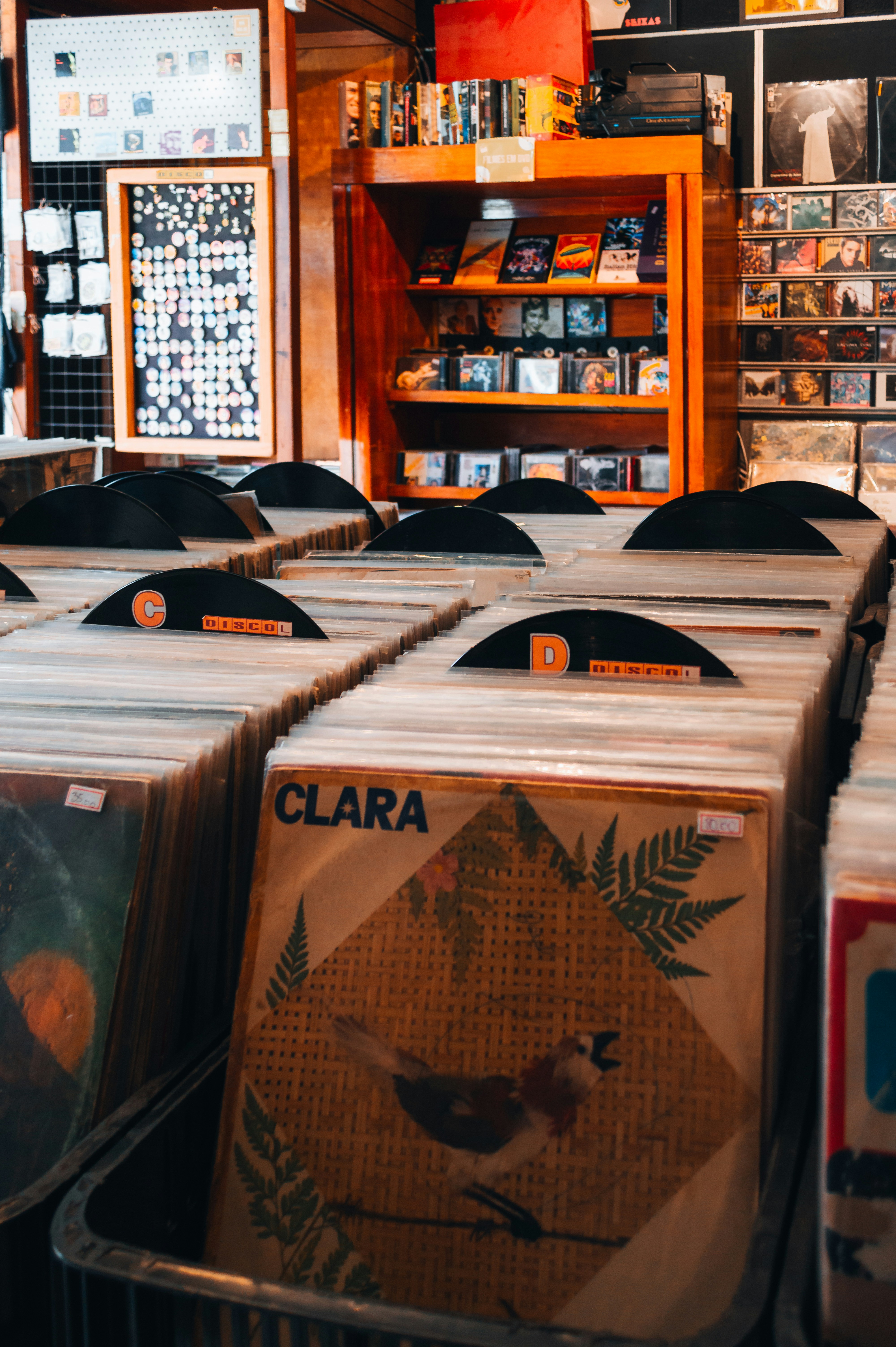 Vinyl Aisle: Colorful Records Descend into the Stacks