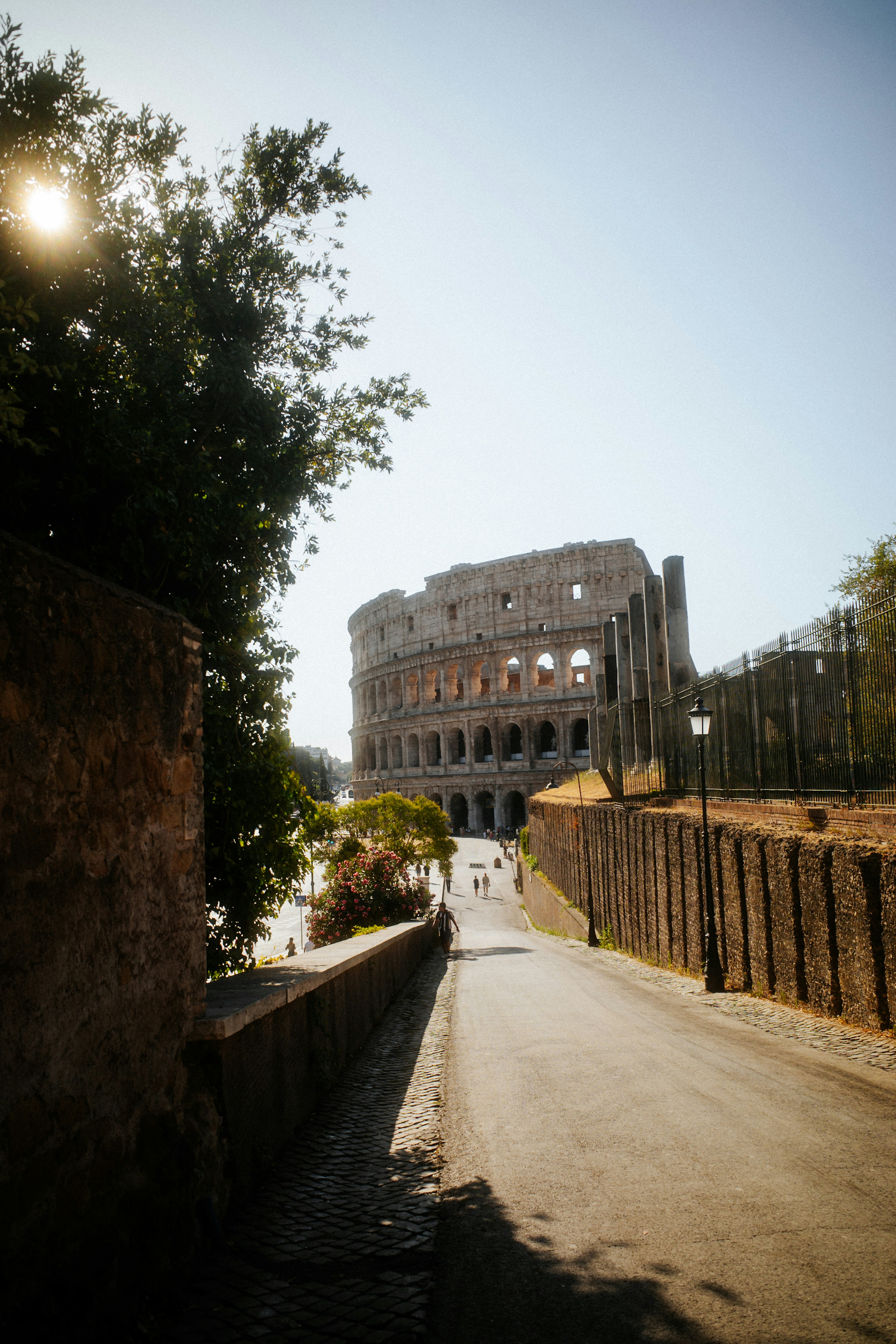 Roman Arc of Light: Path to the Colosseum