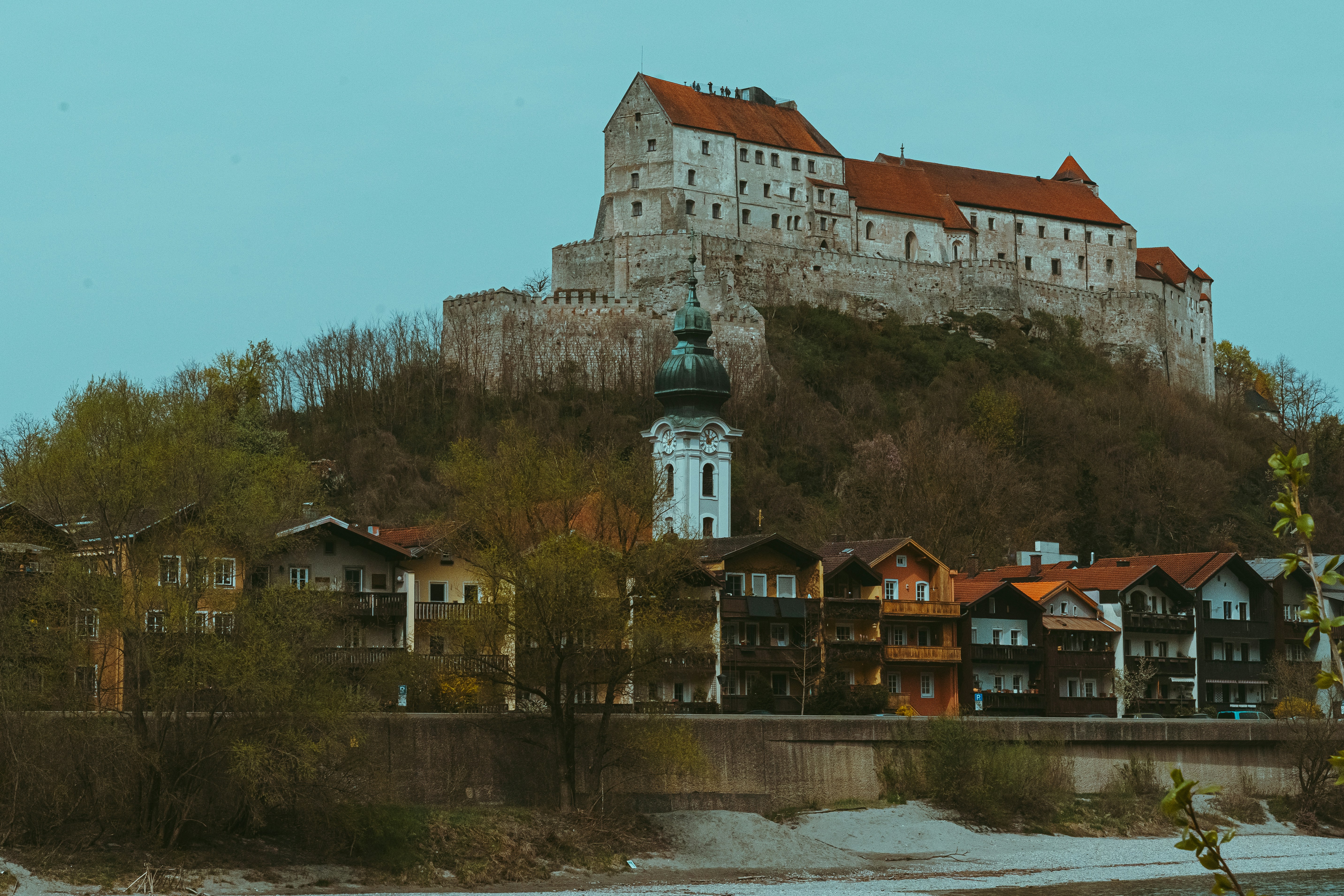 Castle Crest Over the Riverbank