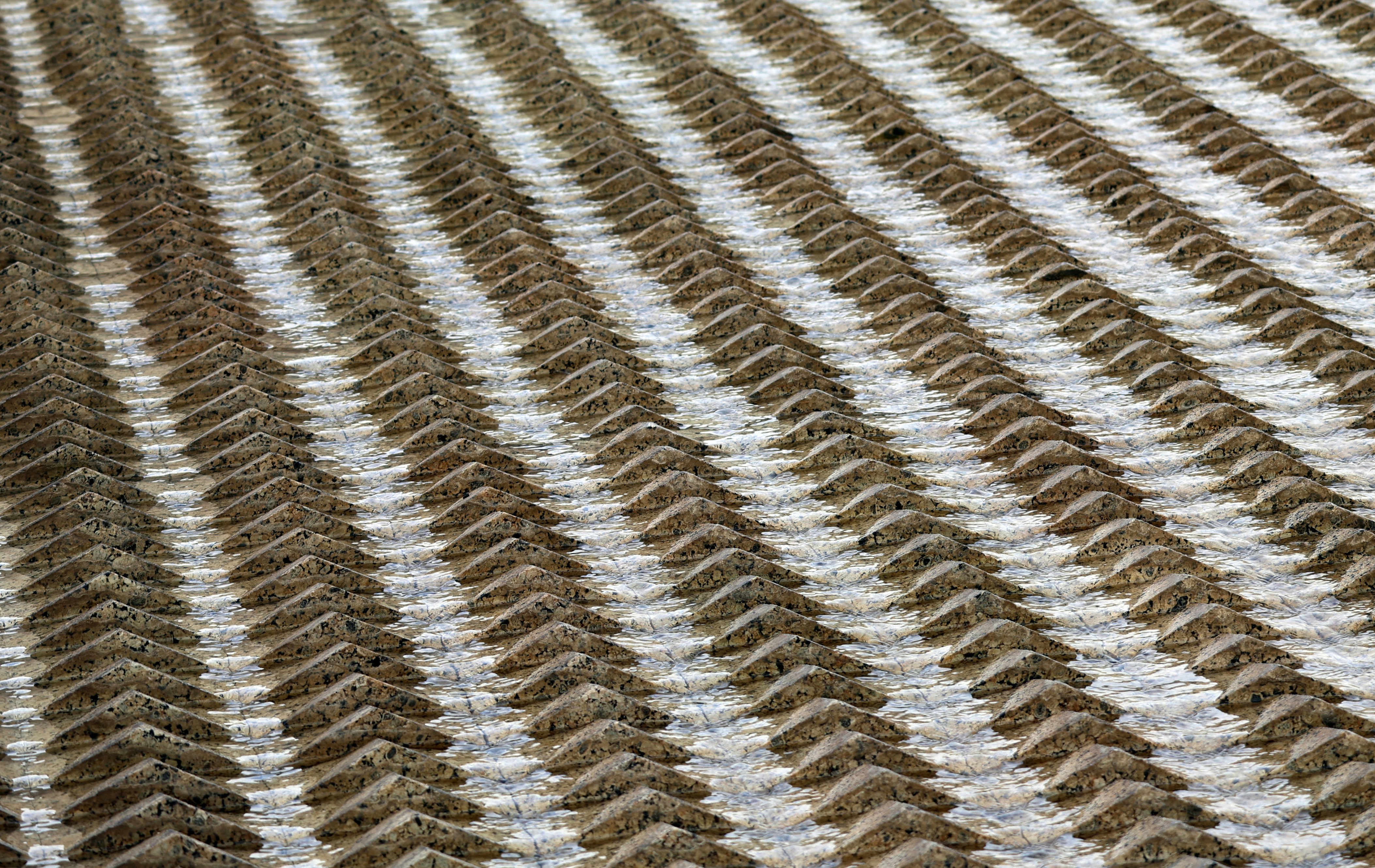 Rhythmic Trenches: A Field of Tire Treads in Repeating Lines
