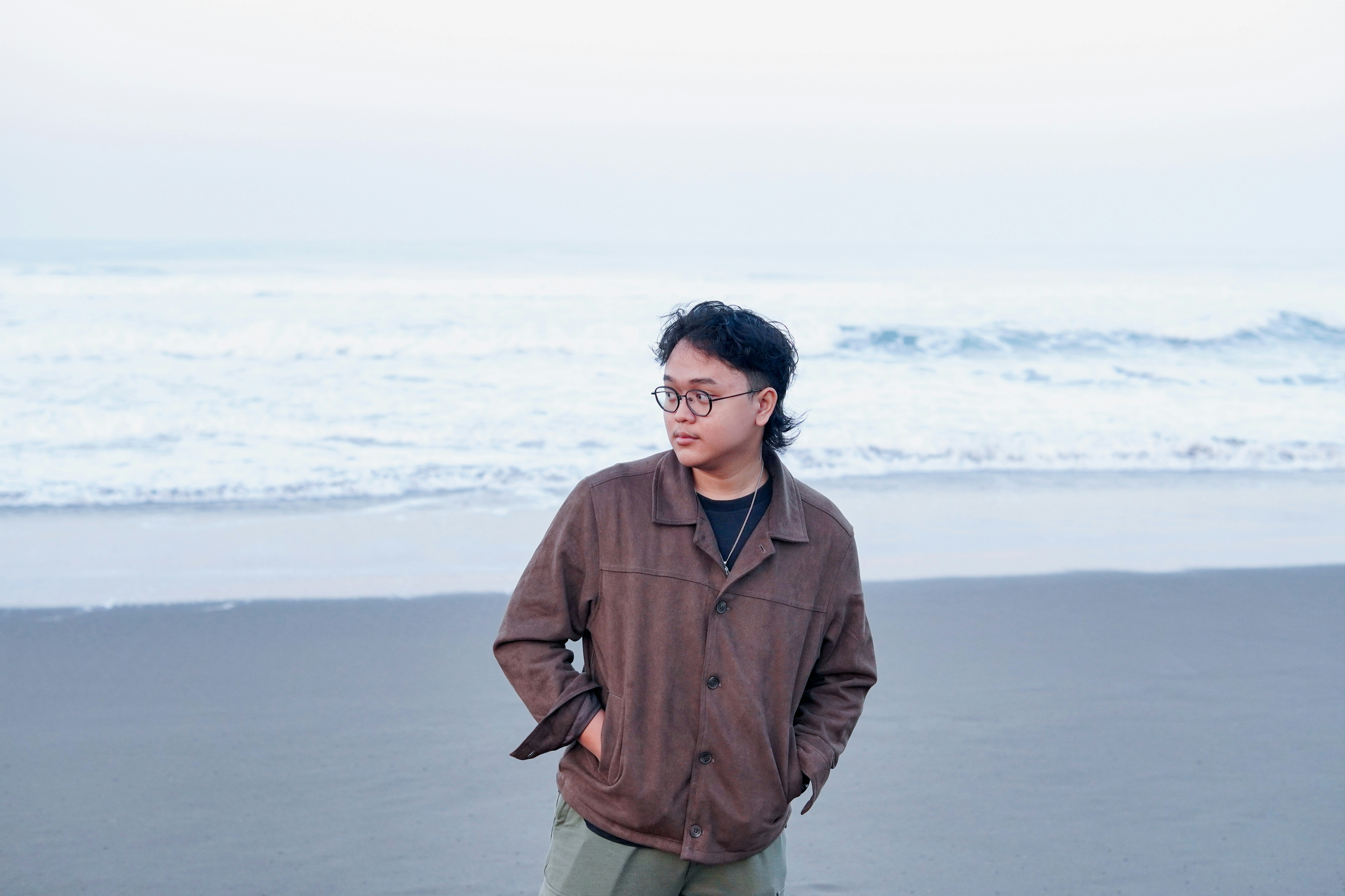 Coastal Portrait in Muted Light