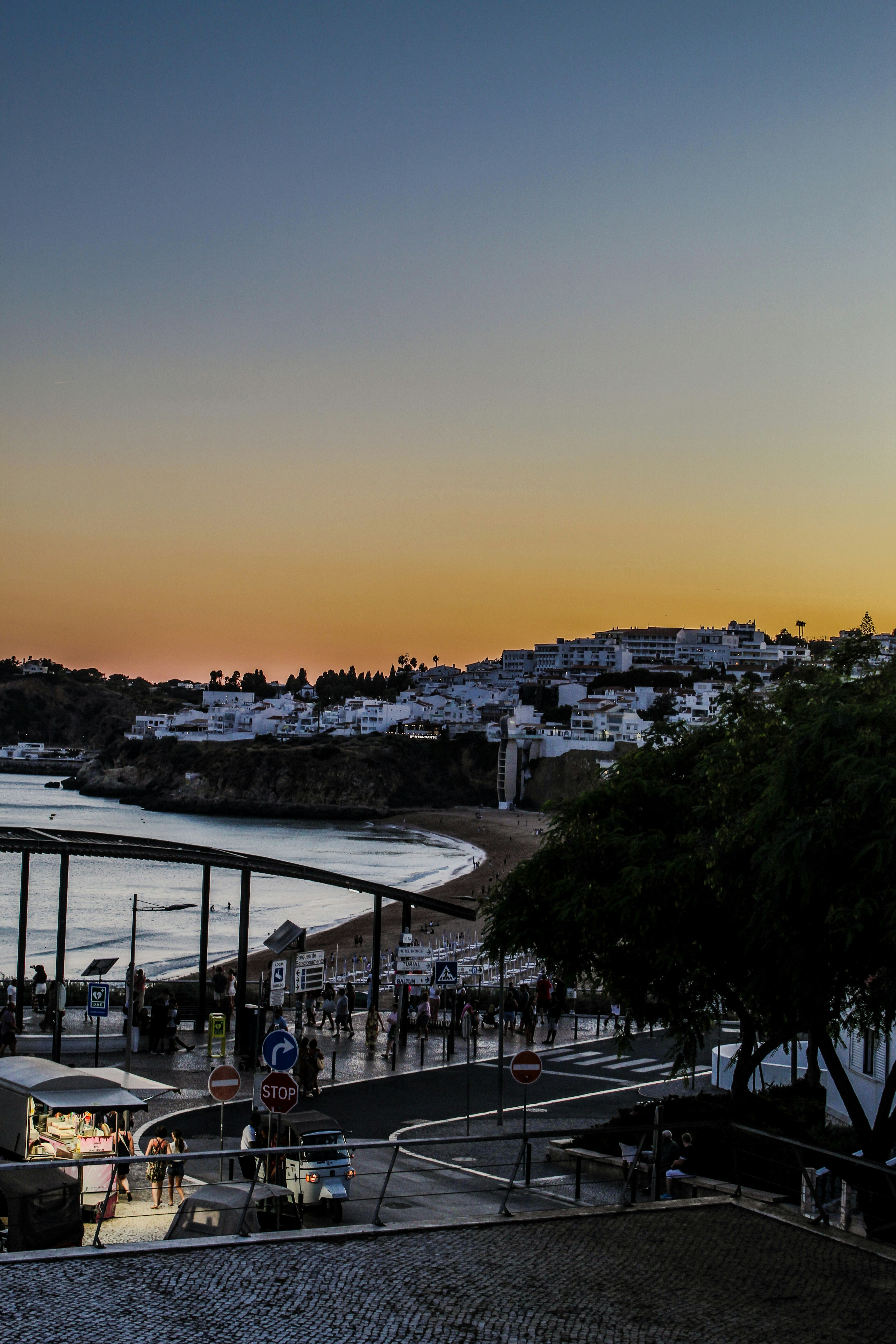 Sunset Over the Clifftop Village