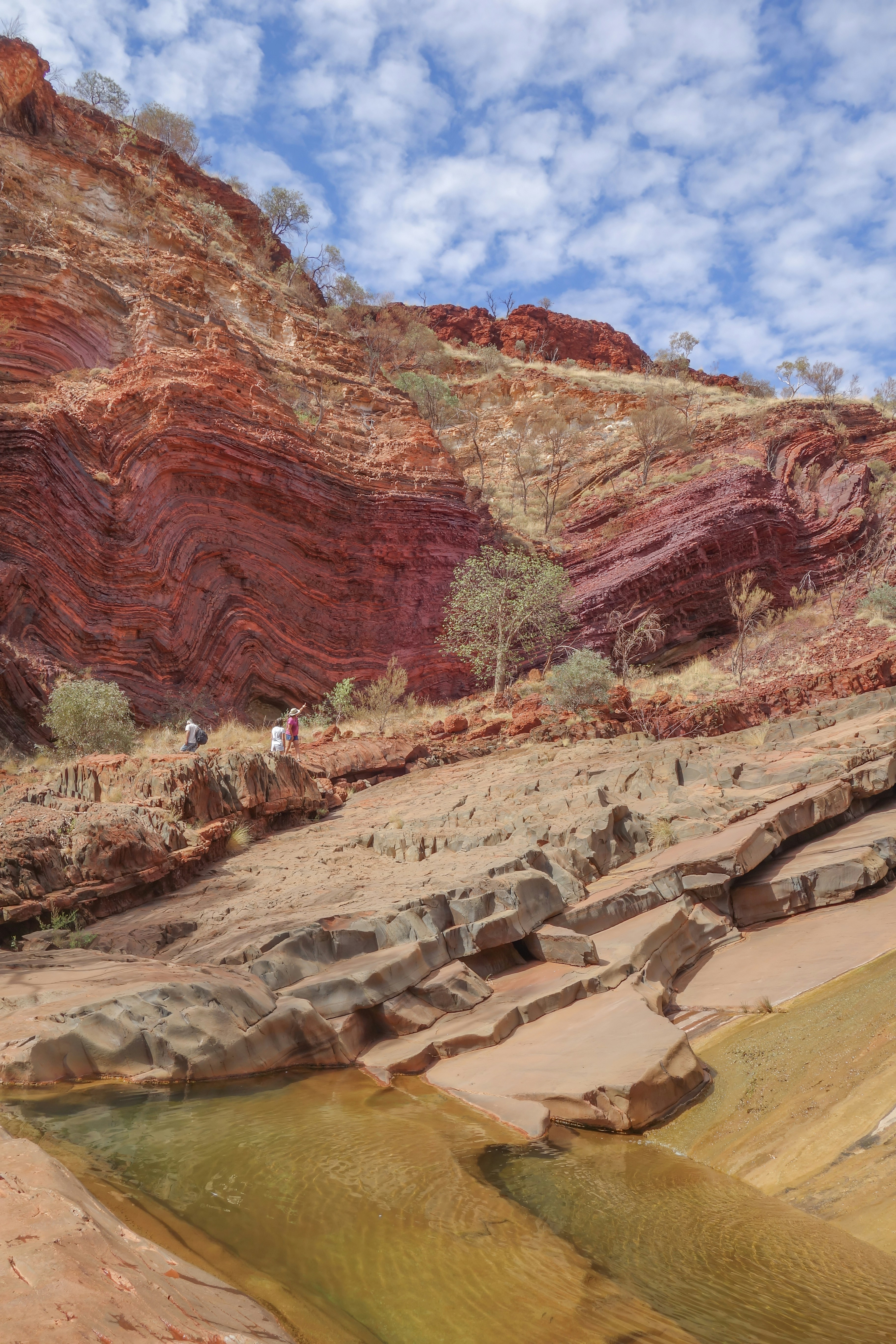 Strata of Fire and Stone at Riverside Cliff