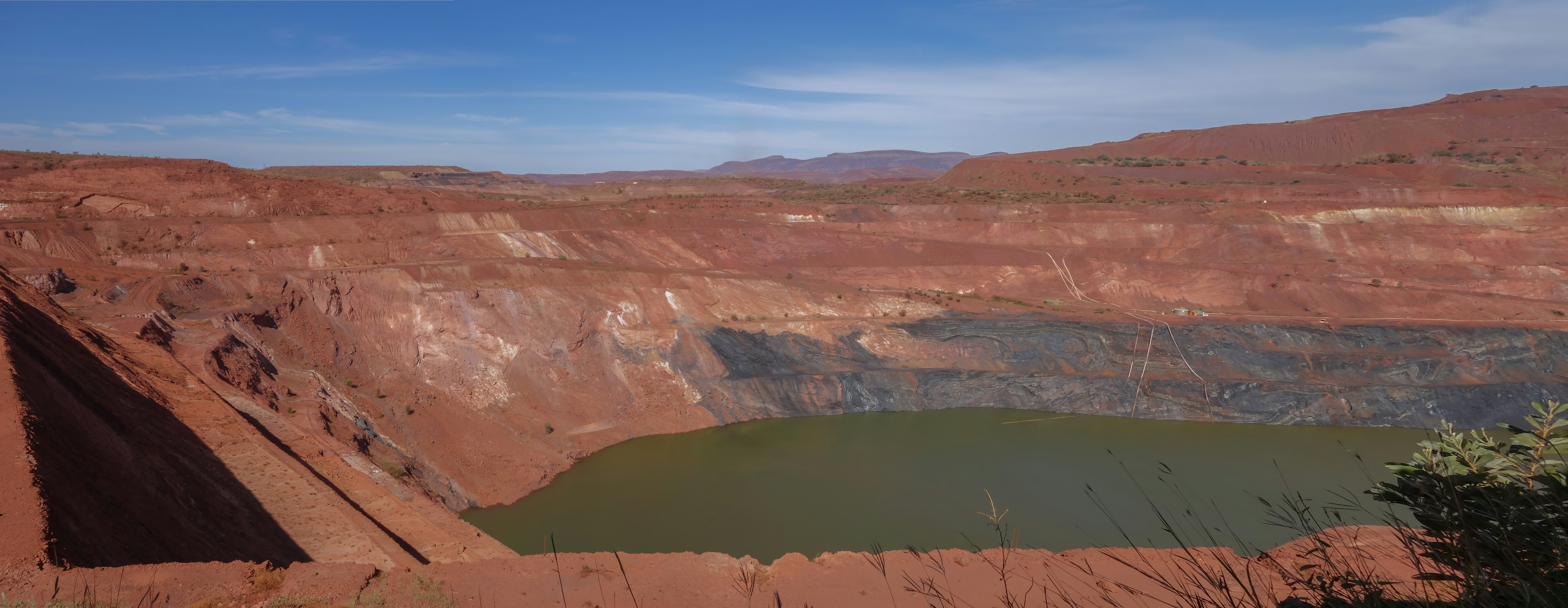 Red Canyon Reservoir Under a Wide Blue Sky