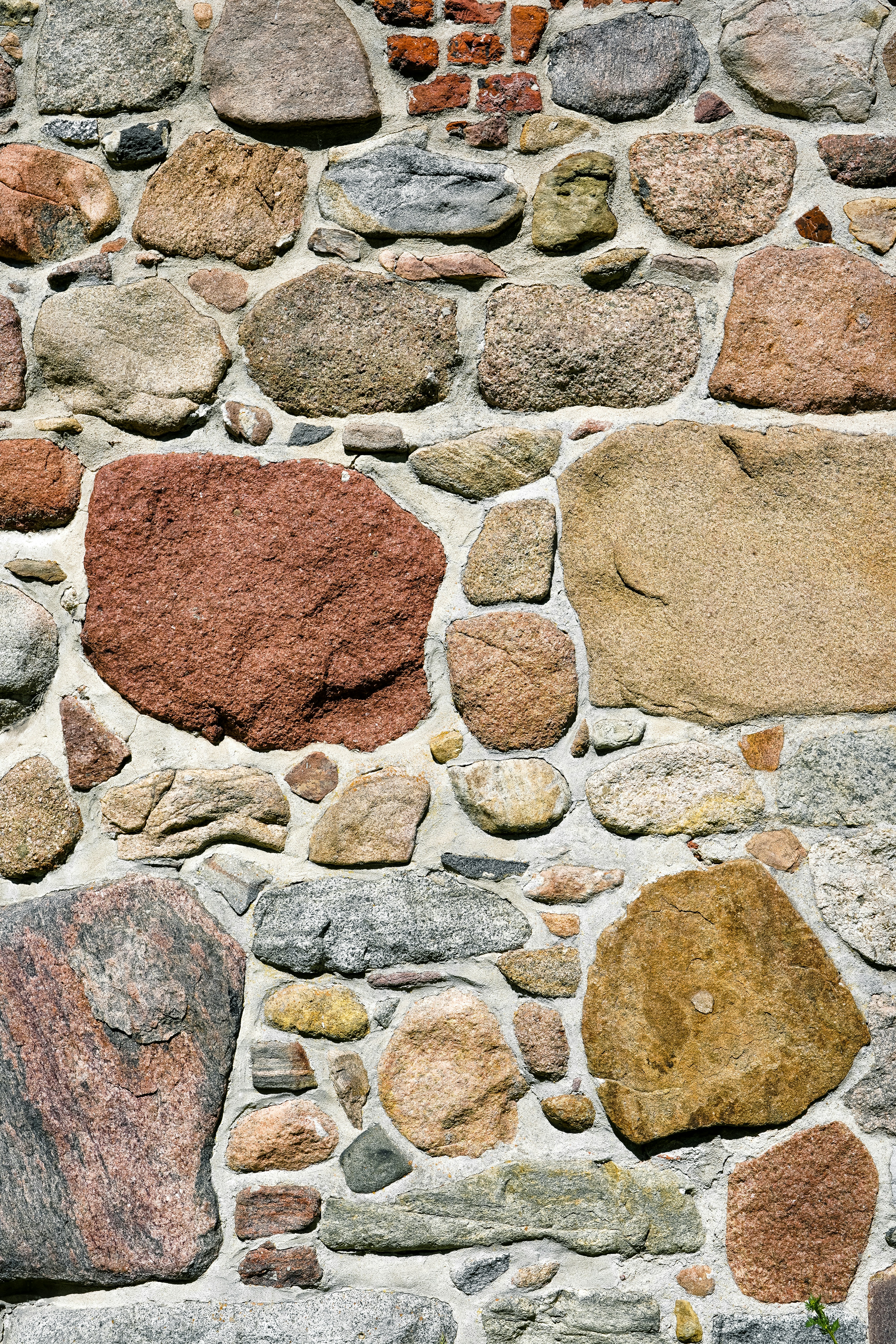 Earthbound Mosaic: A Close-Up of Weathered Fieldstones