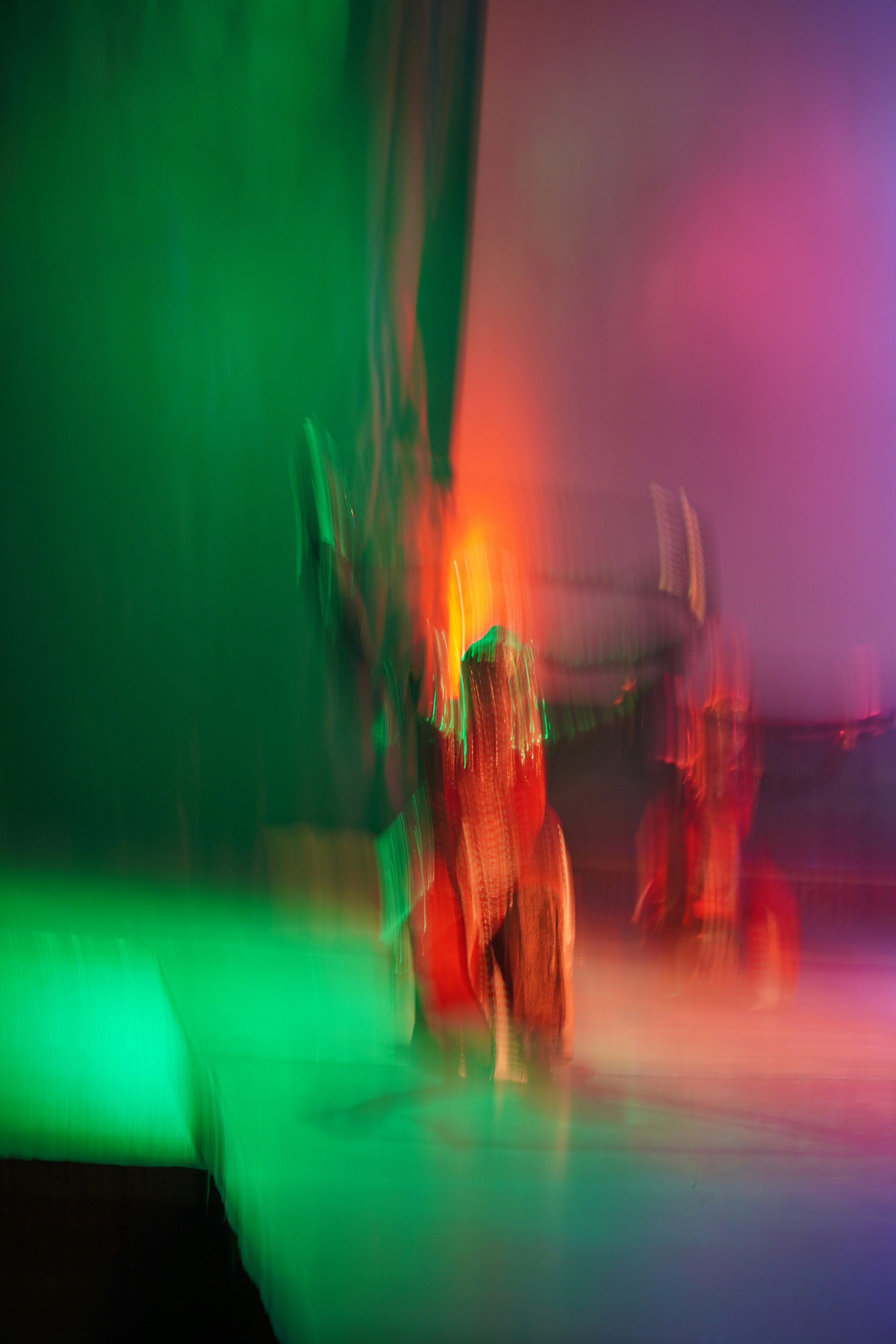 Neon Blur: A Stage of Color and Motion