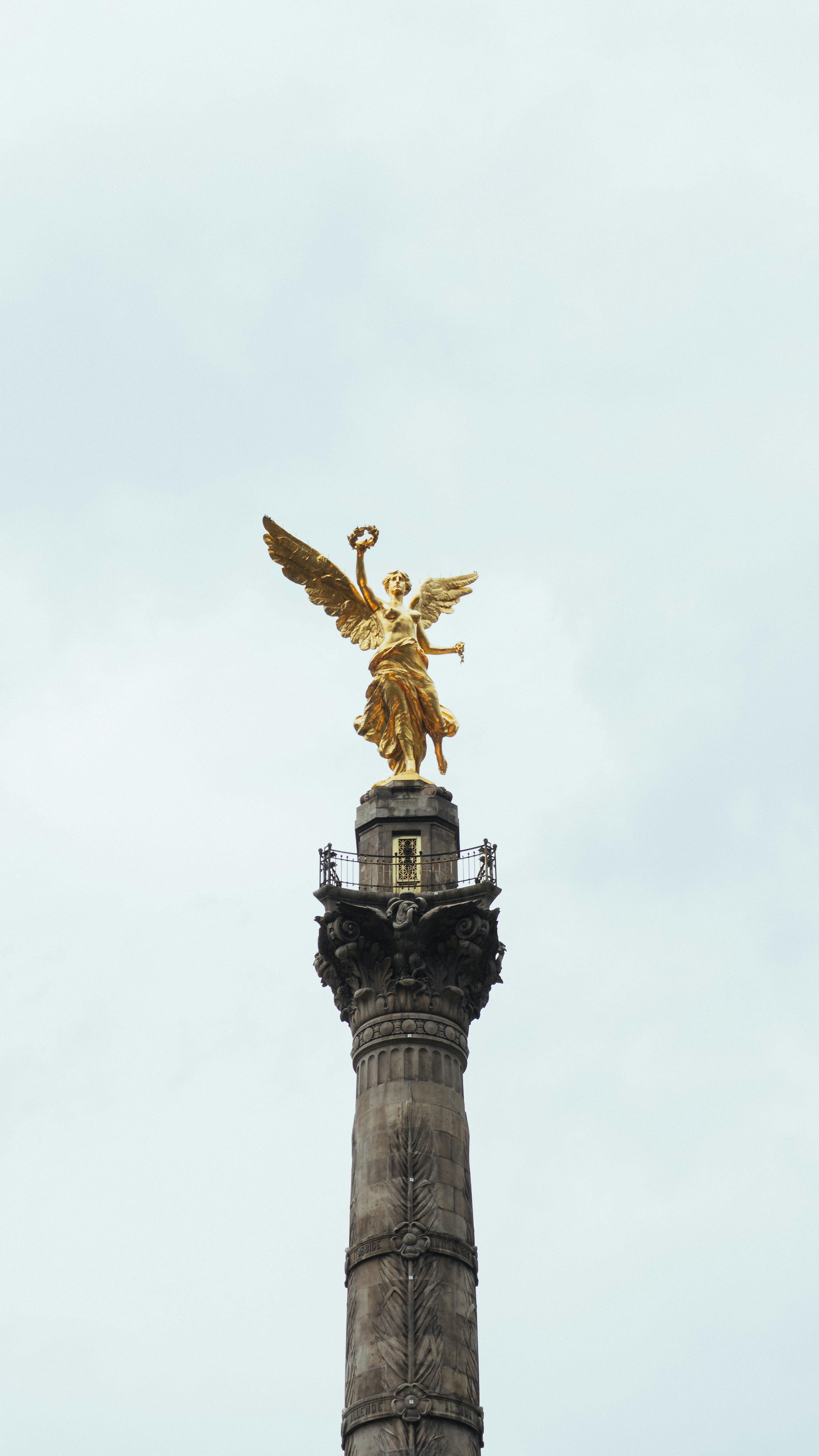 Winged Triumph atop a Ancient Column