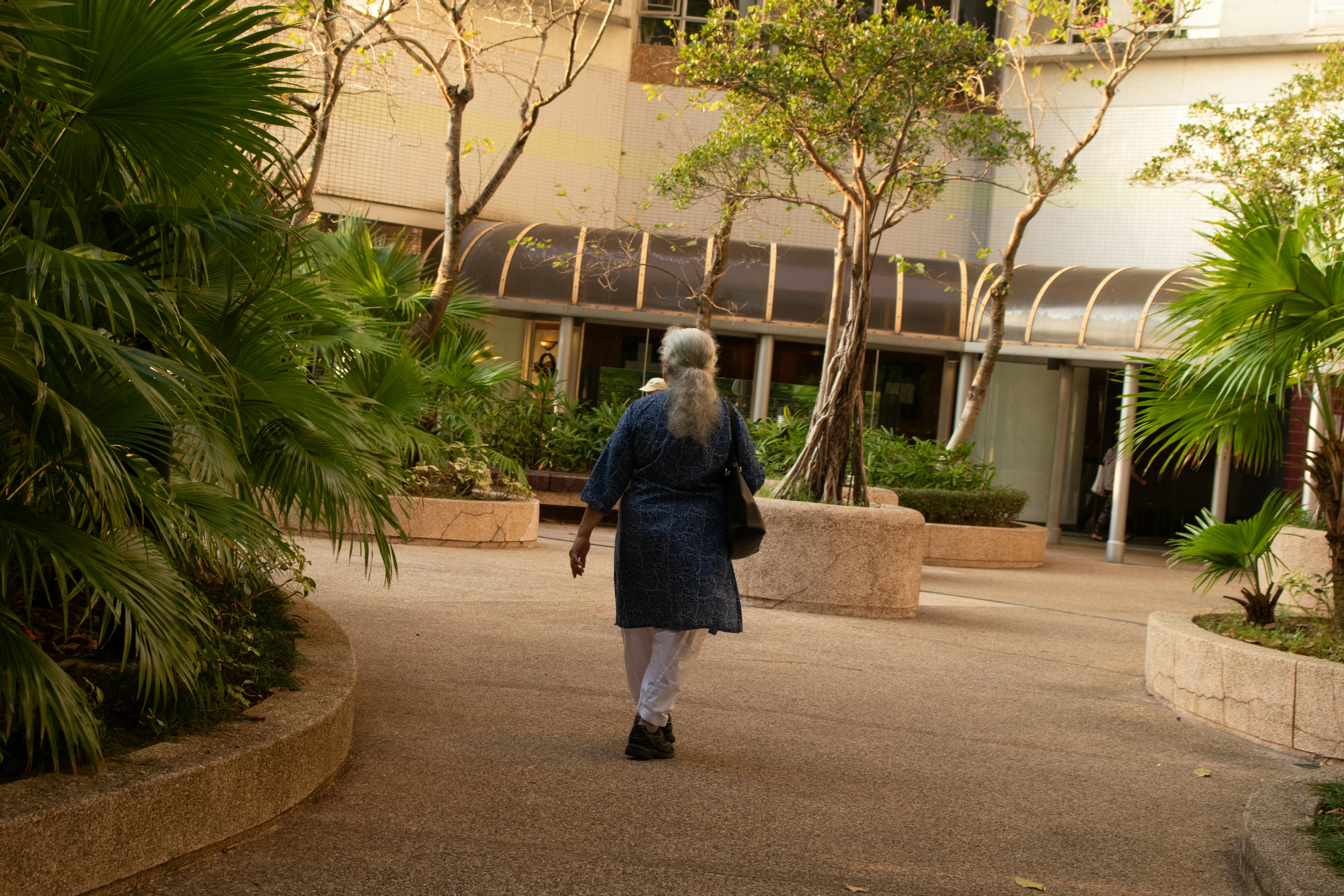 A Quiet Walk Through the Courtyard