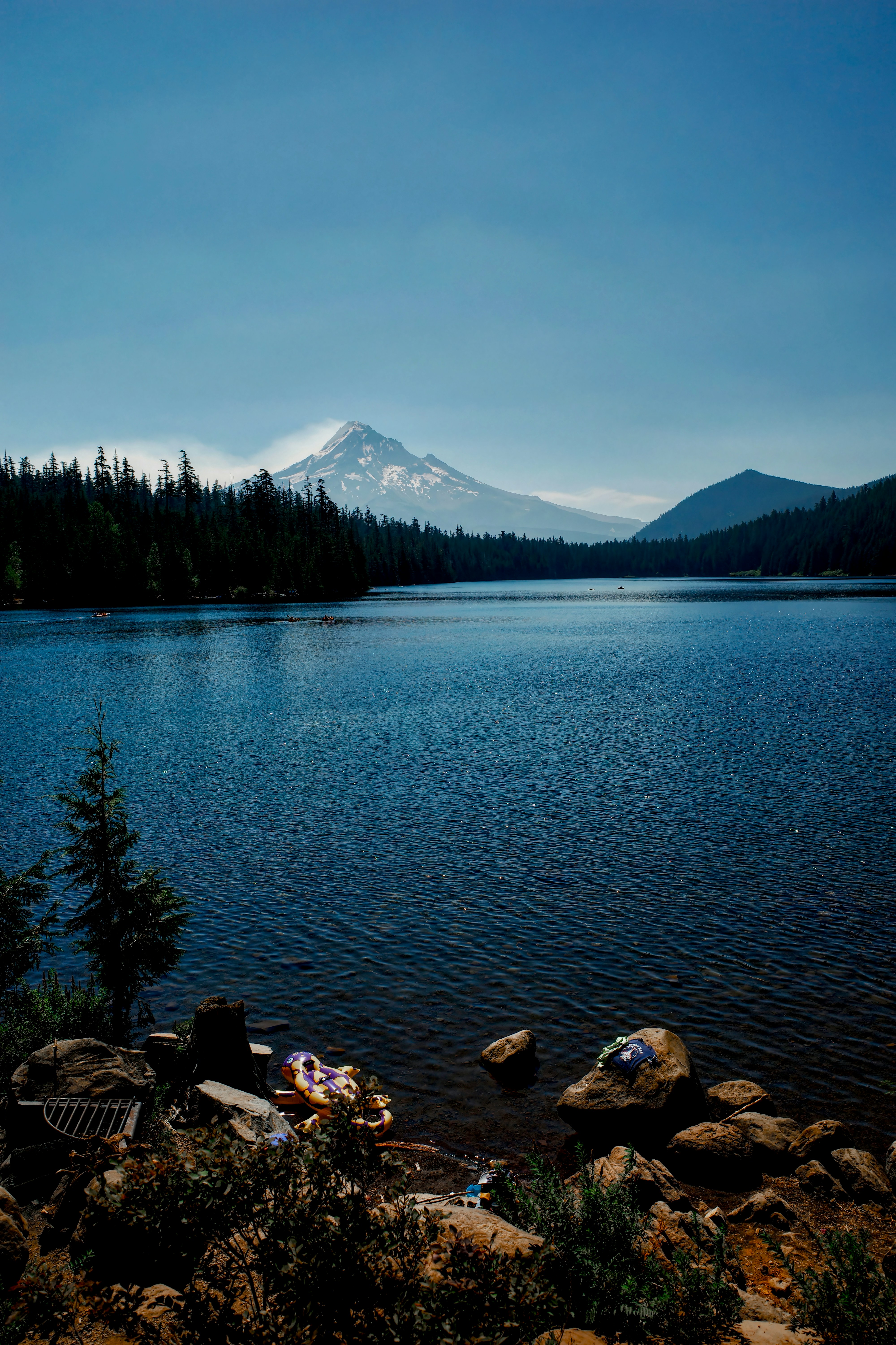 Twin Peaks Over the Quiet Lake
