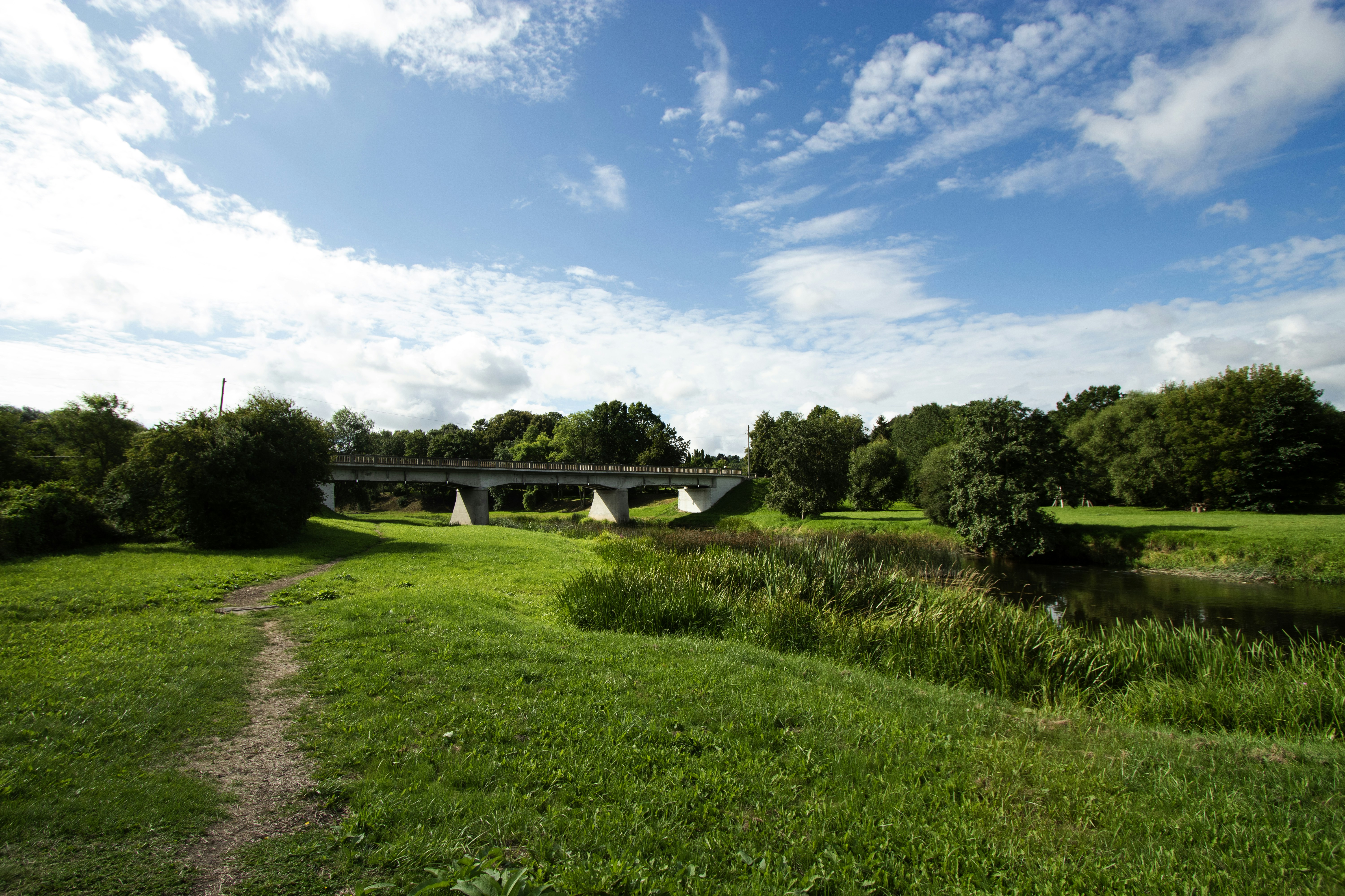 Bridge over Green River: A Sunlit Parkscape