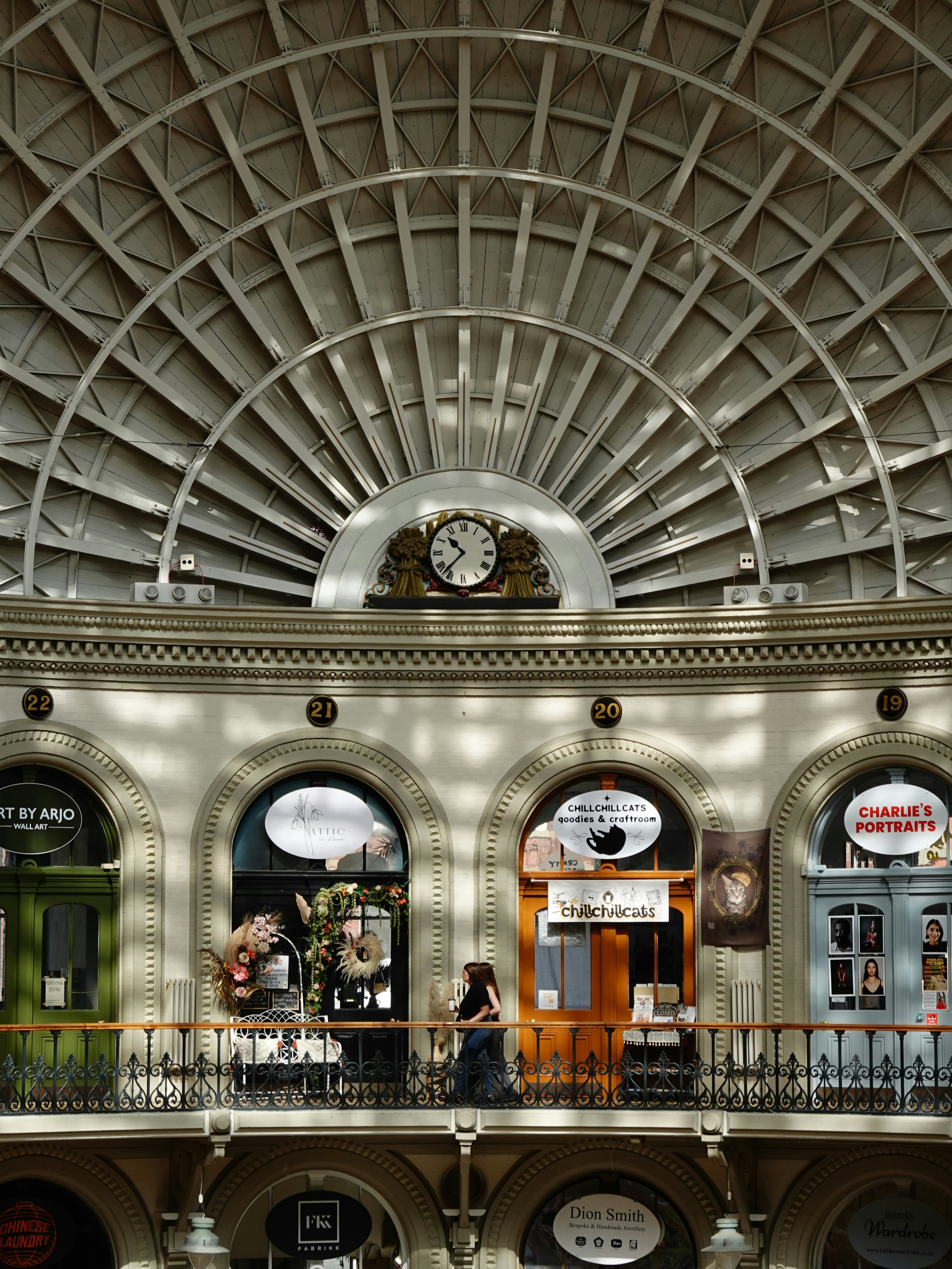 Clocktower Under the Glass: A Moment Inside the Grand Arcade