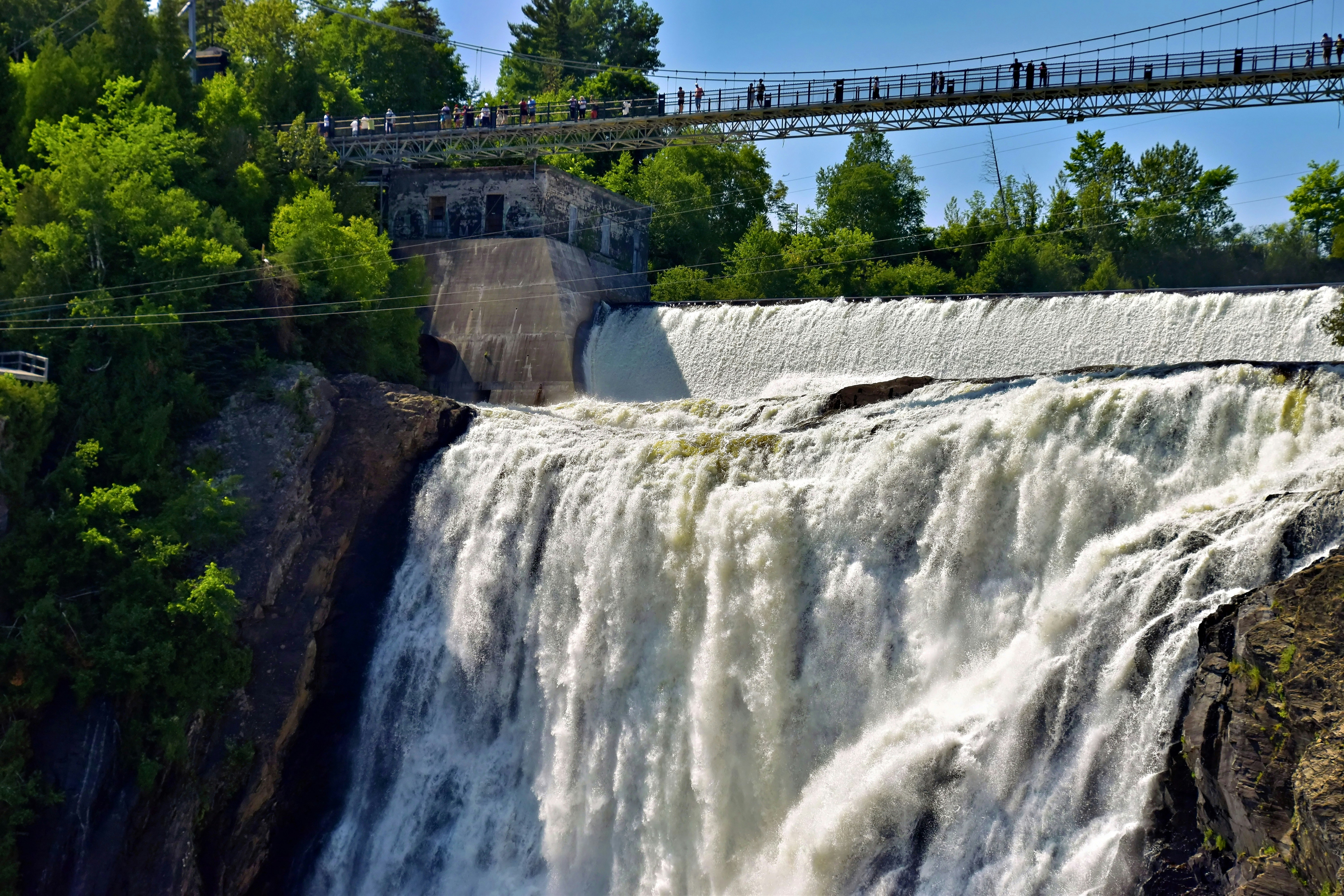 Waterfall Bridge: Power and Mist Above the Gorge
