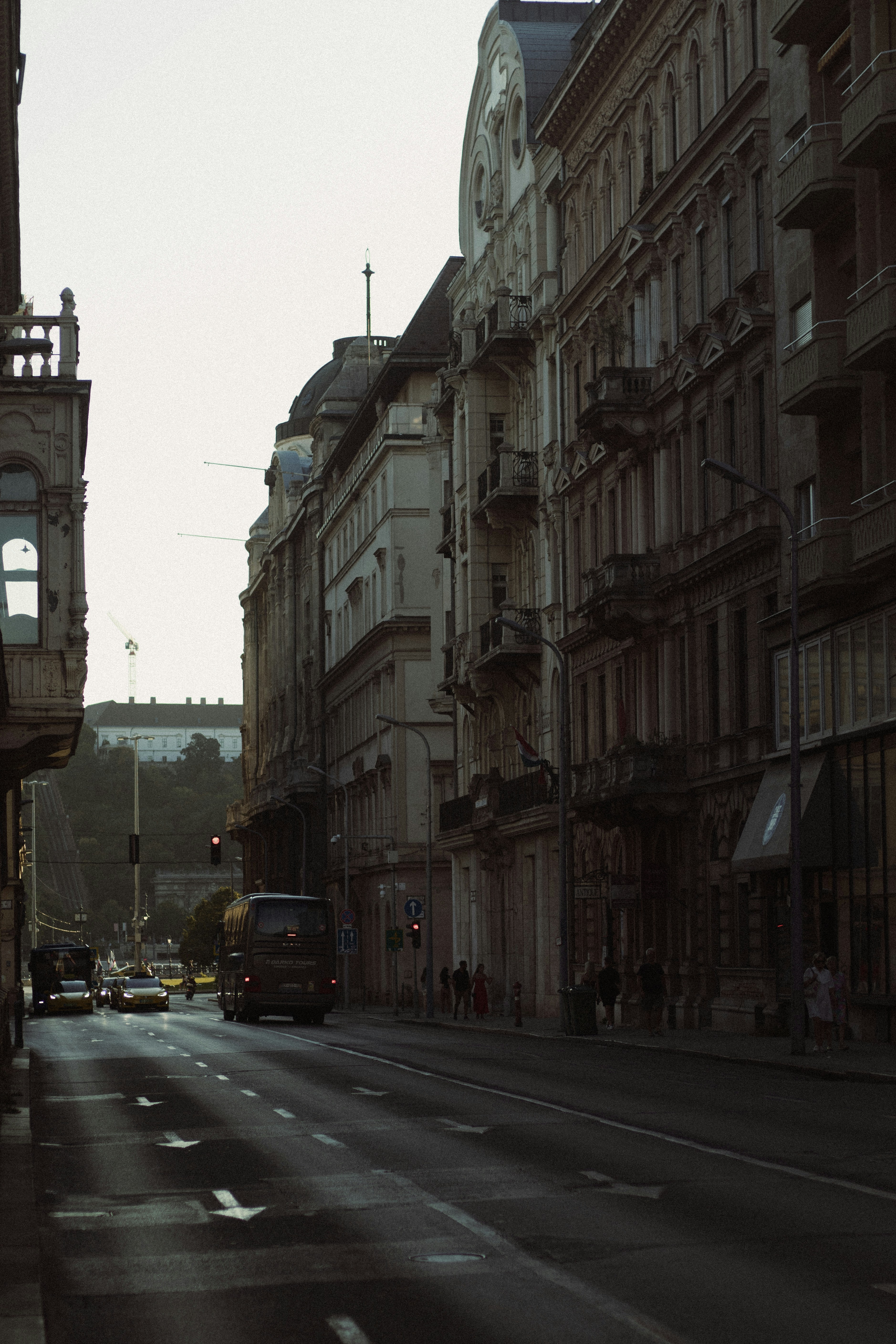 A Quiet Morning Wake in a Marble City Street