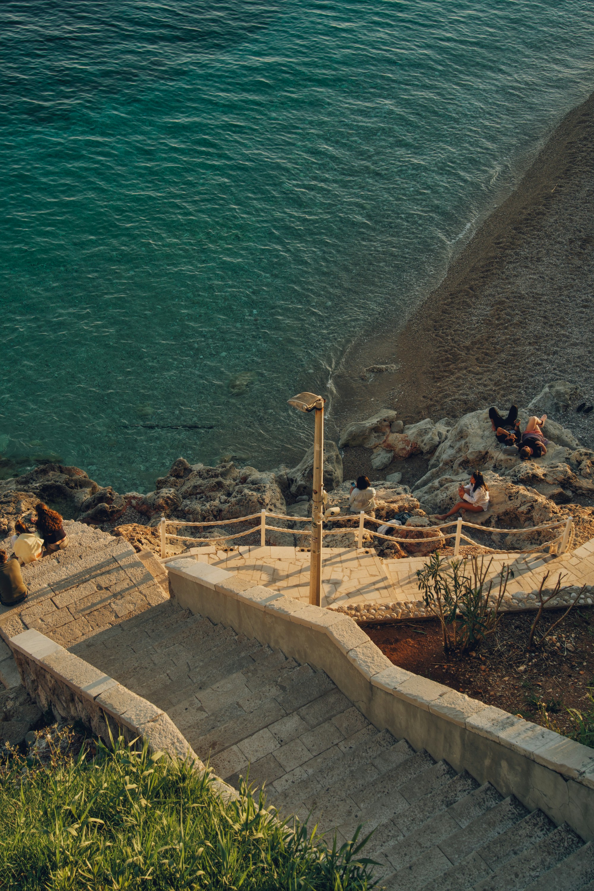 Coastal Terrace Descent: Staircase to the Sea