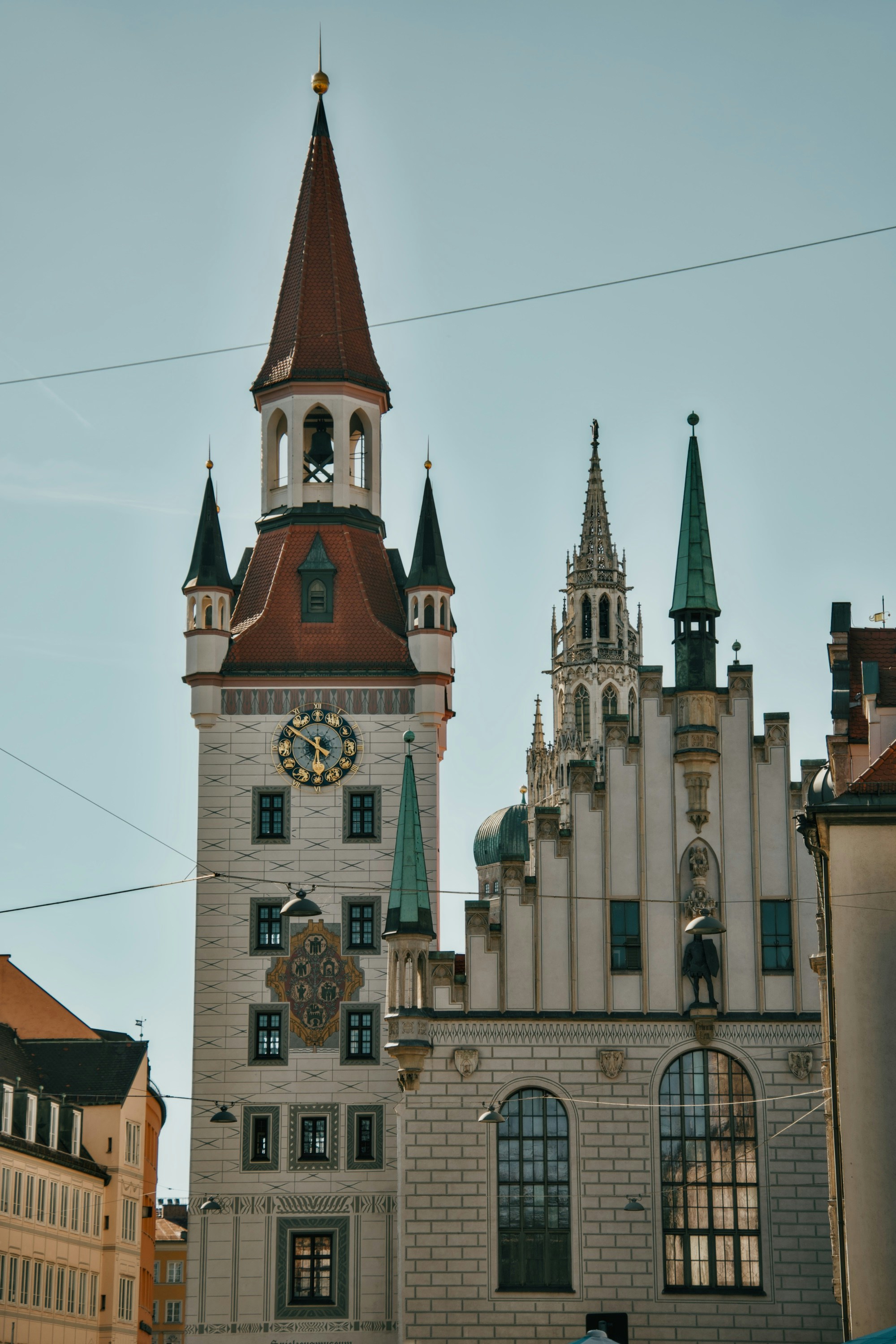 Gothic Clocktower Reverie Over a Bavarian Skyline