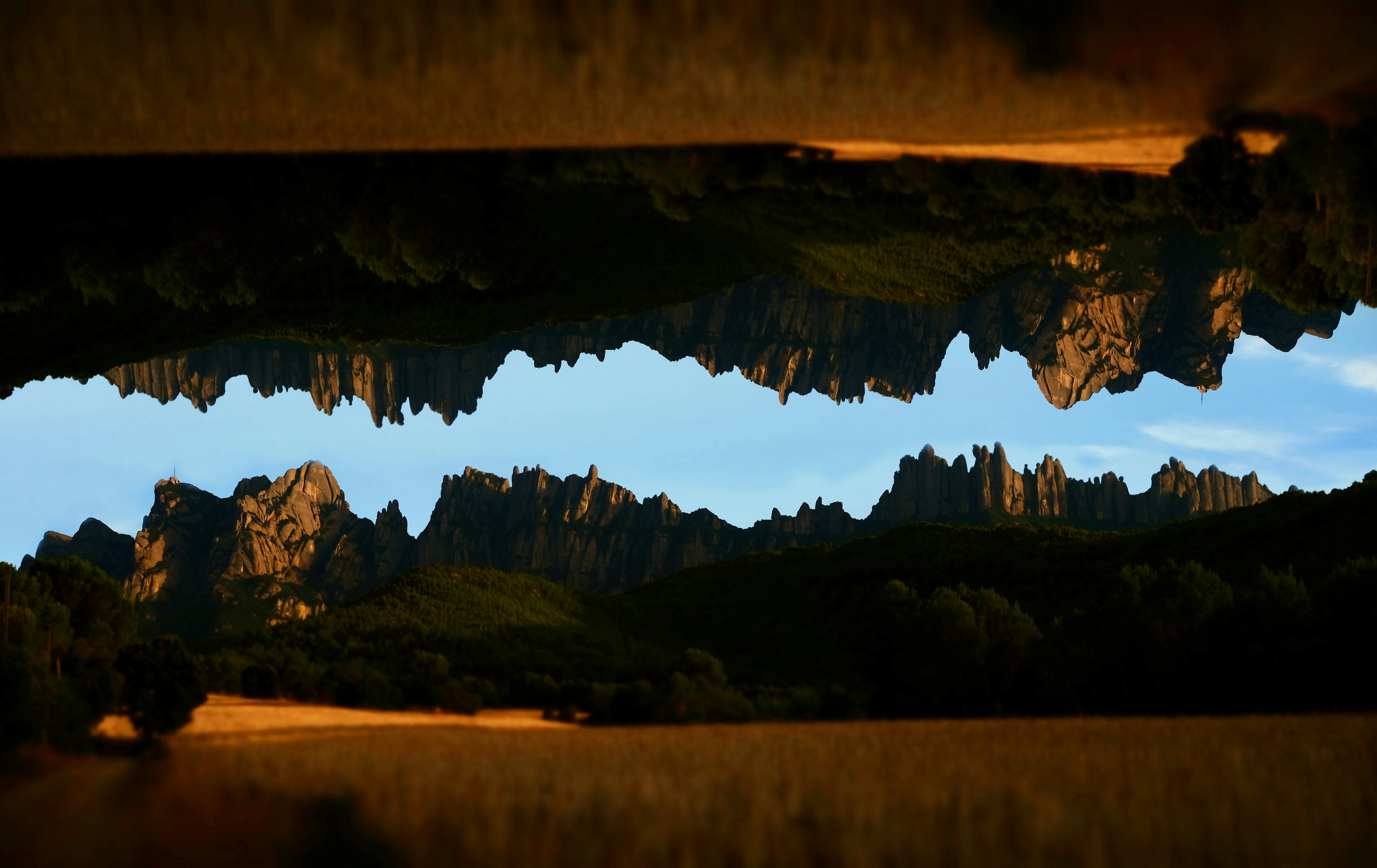 Twin Ridge Echoes Over a Golden Basin