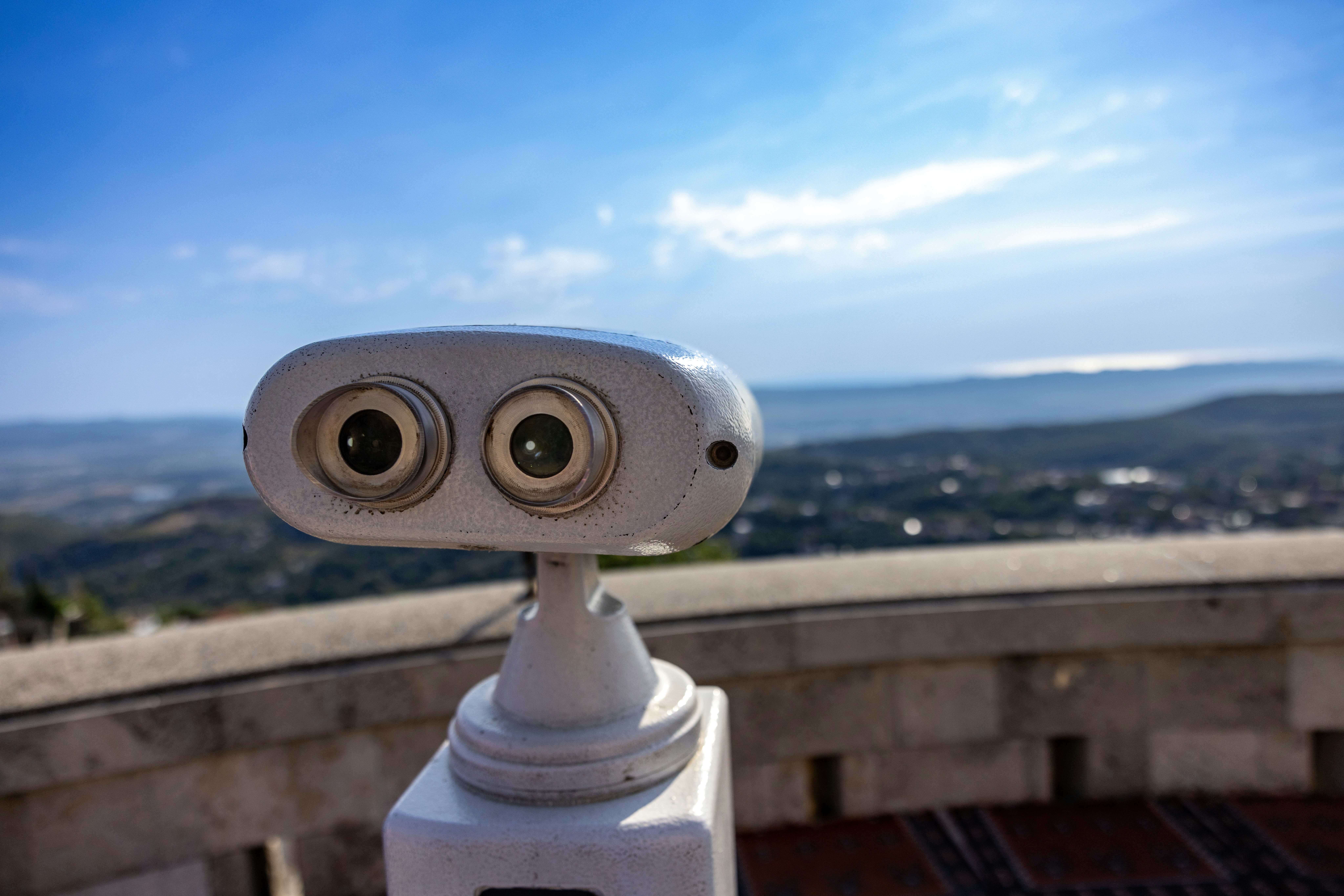 Lookout Gaze: A Stationary Binocular Viewpoint Over Rolling Hills