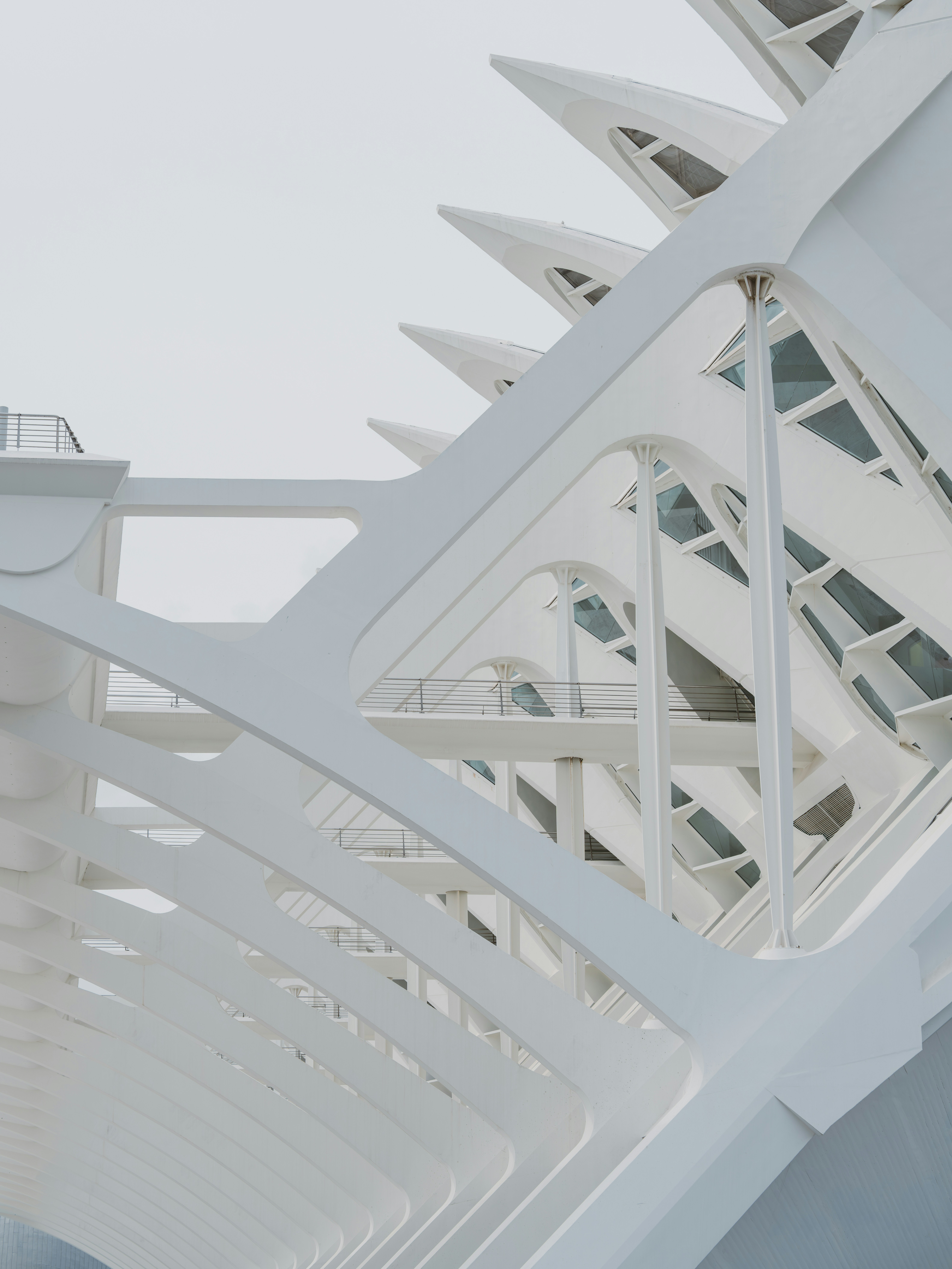 White Architectural Arches: A Symphony of Geometry
