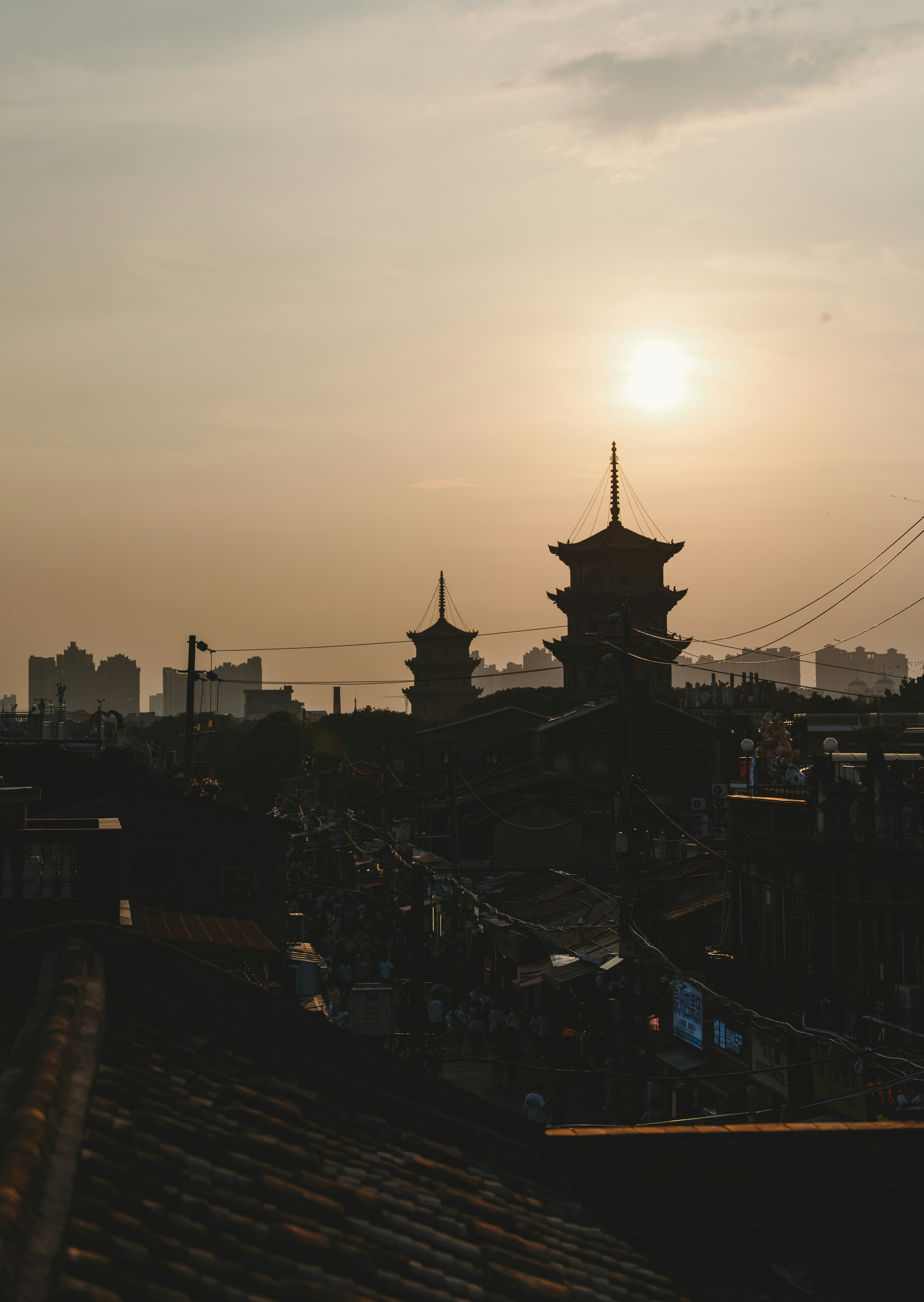 Sunset Over Timeless Towers