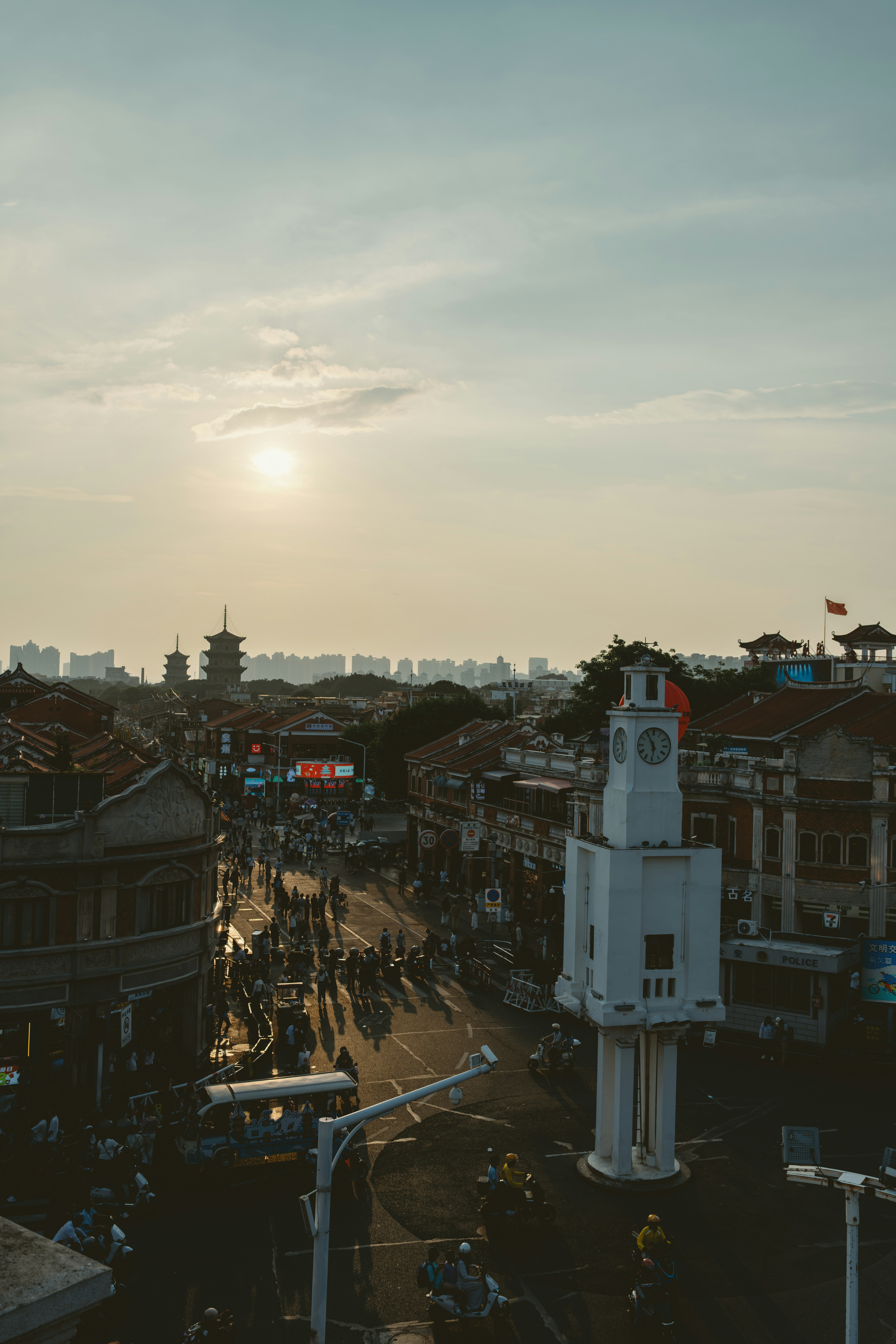 Golden Hour in the Old Town Clocktower District