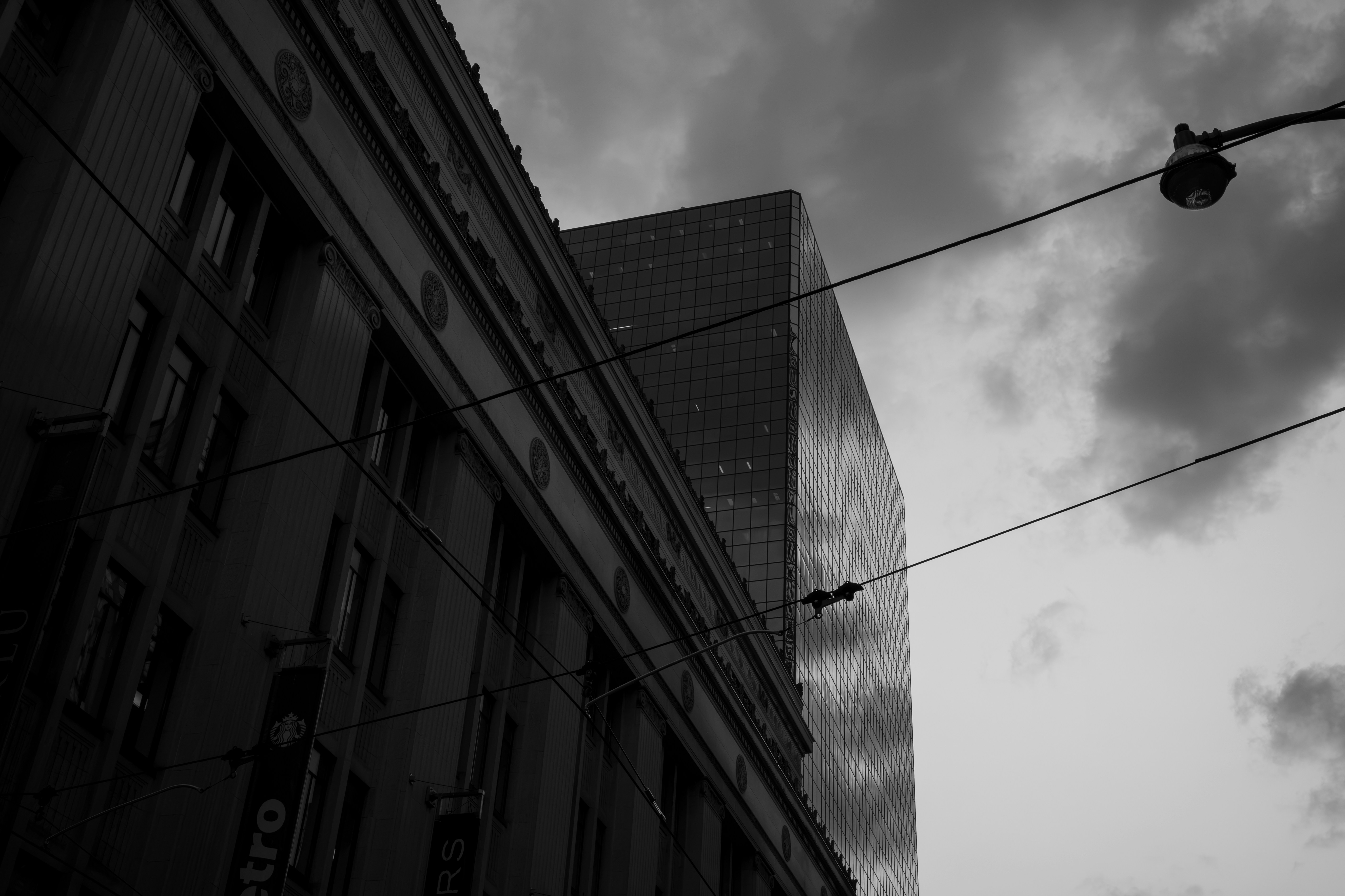 Urban Facade in Monochrome