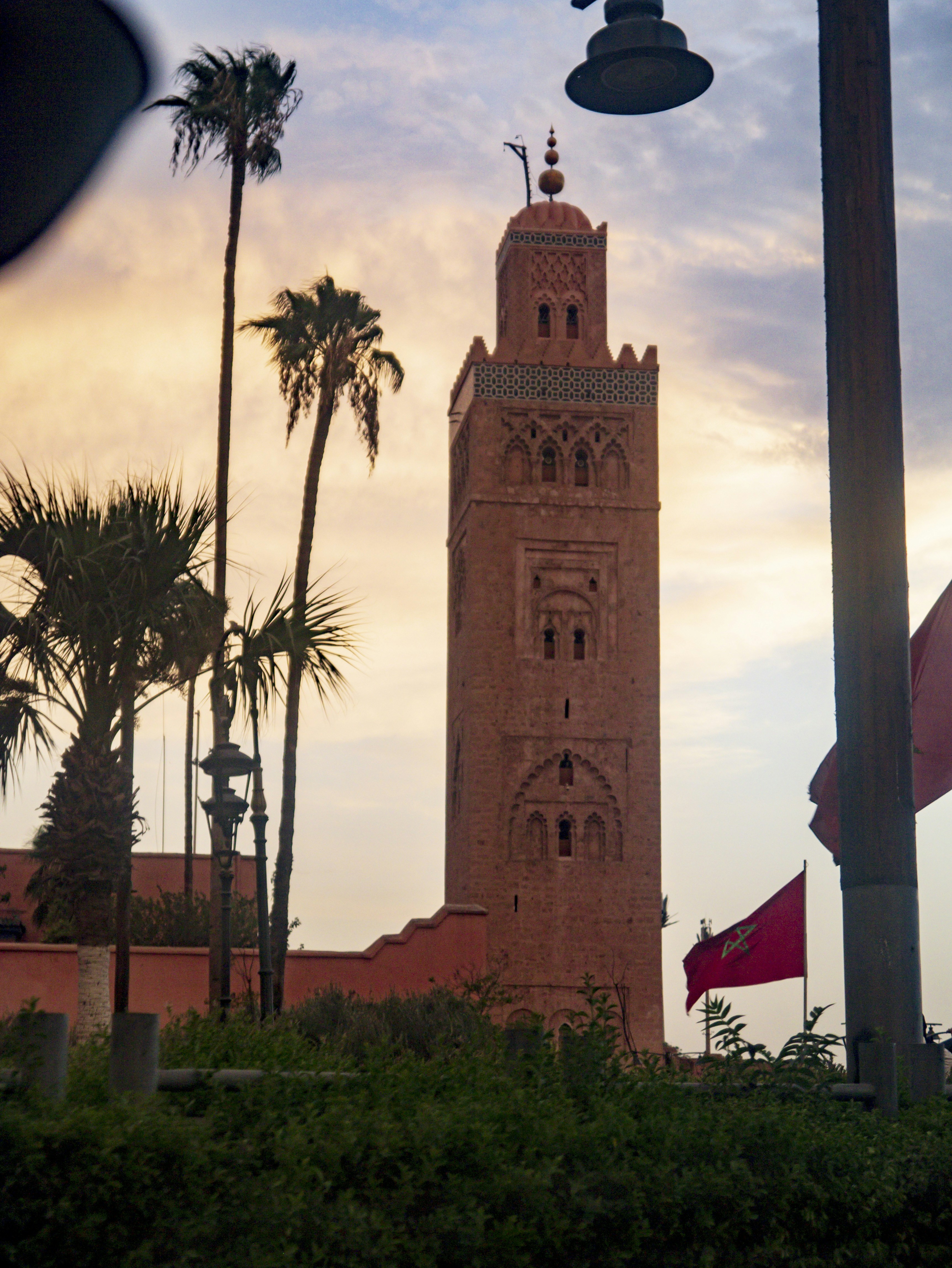 Sunset Over the Moroccan-style Minaret
