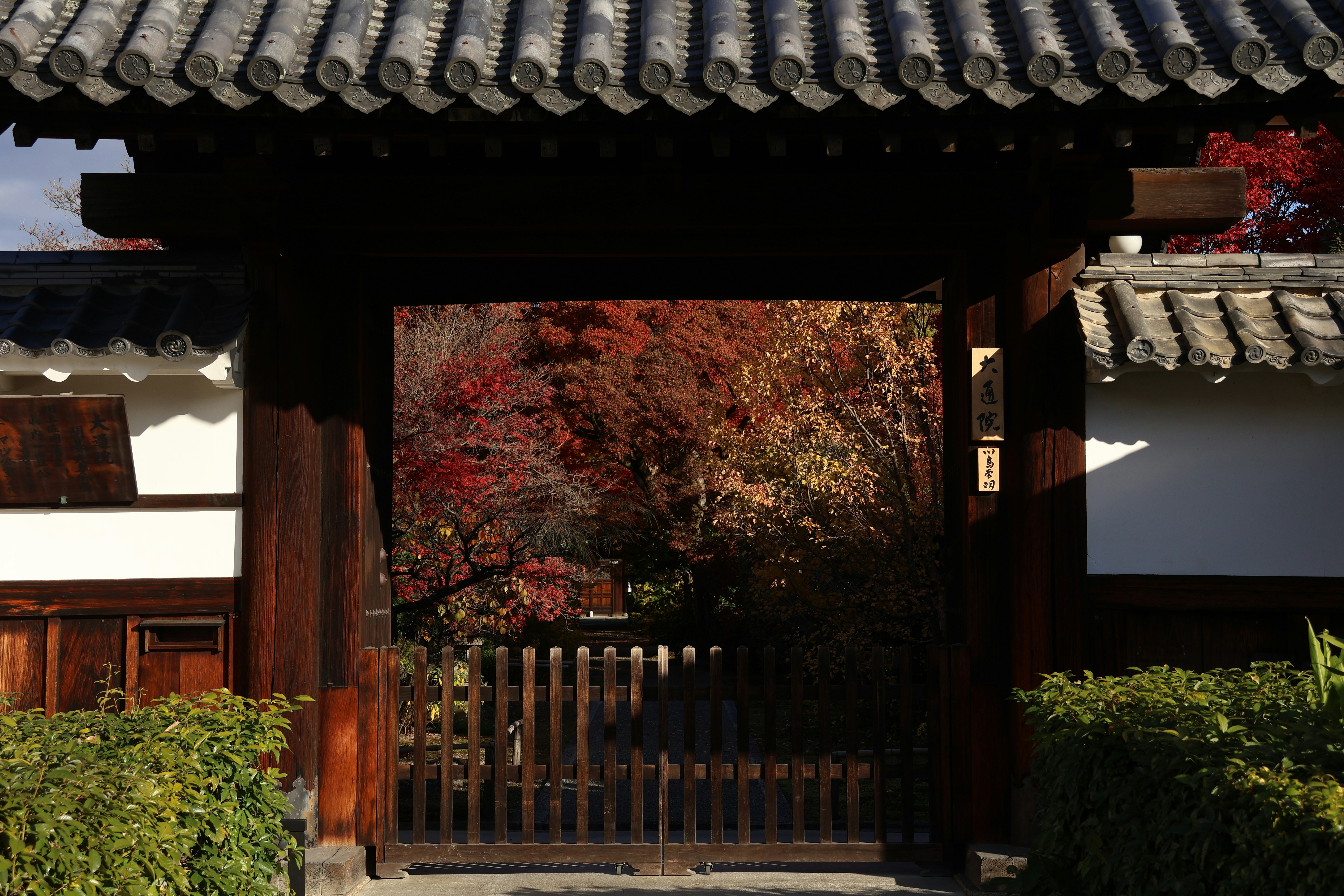 Autumn Gate to Tranquil Gardens