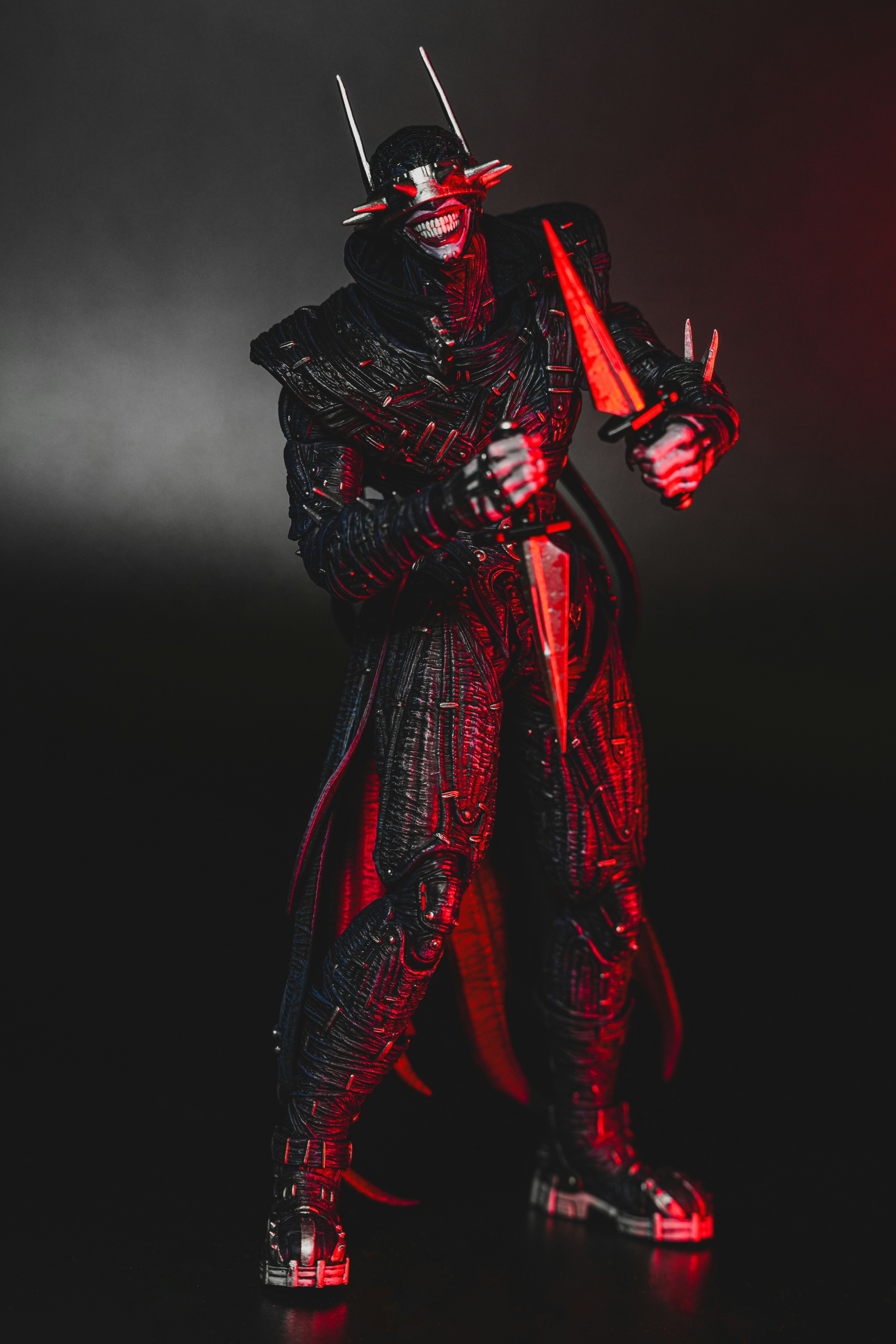 Crimson Duel: Neon blades in a shadowed night