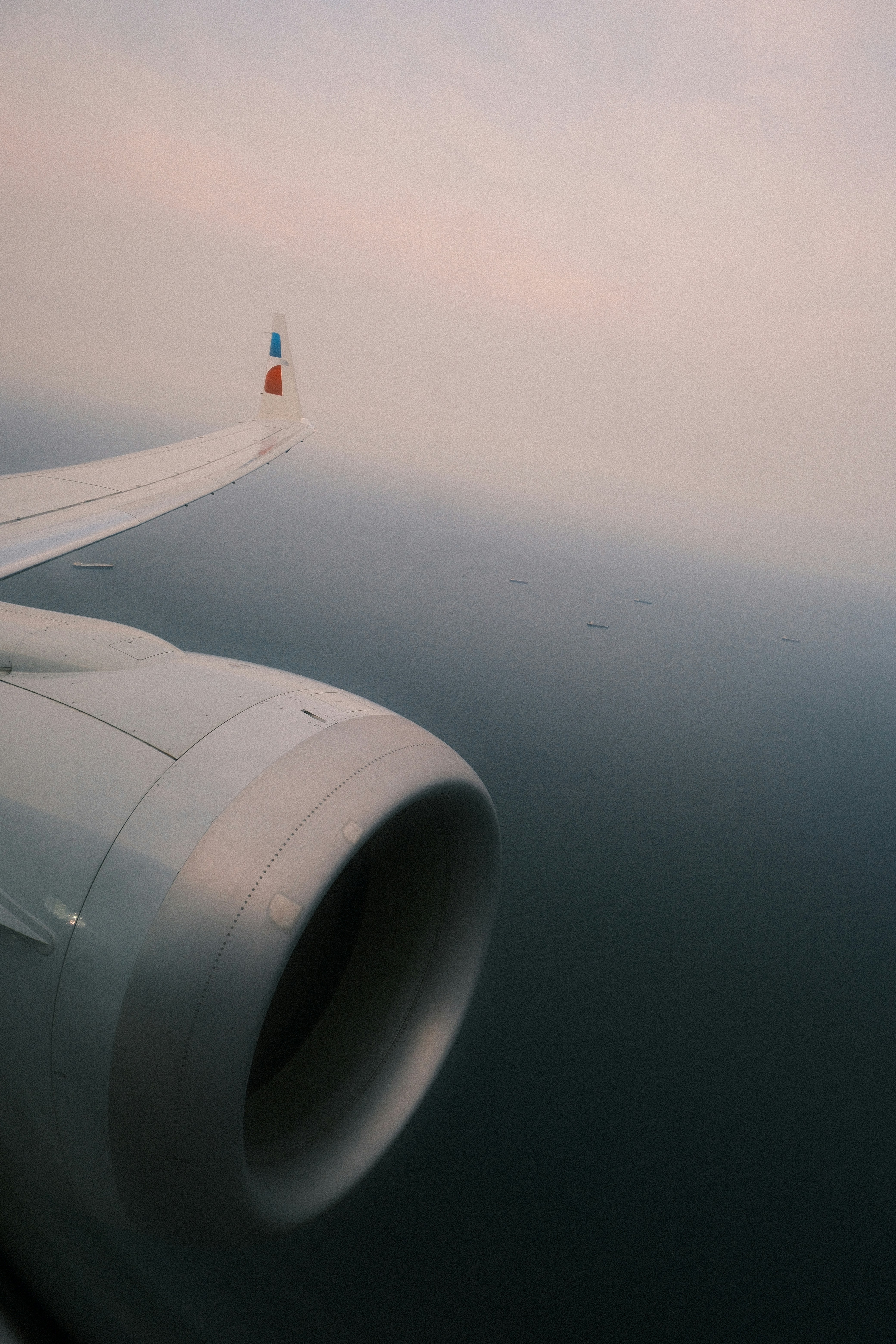 Wingtip View: A Quiet Sky from the Engine Nacelle